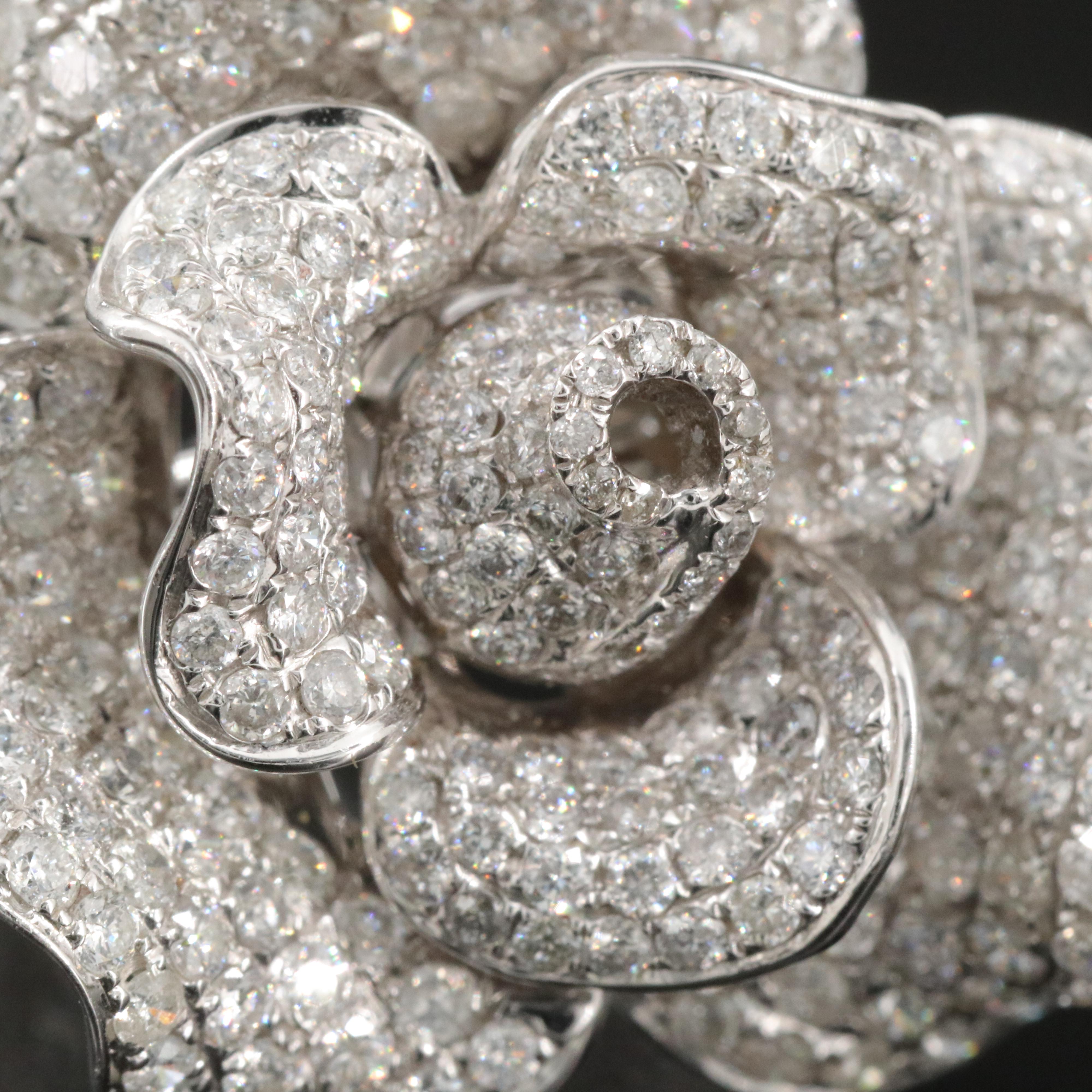 Michael Christoff 14K 3.56 CTW Diamond Flower Ring | EBTH