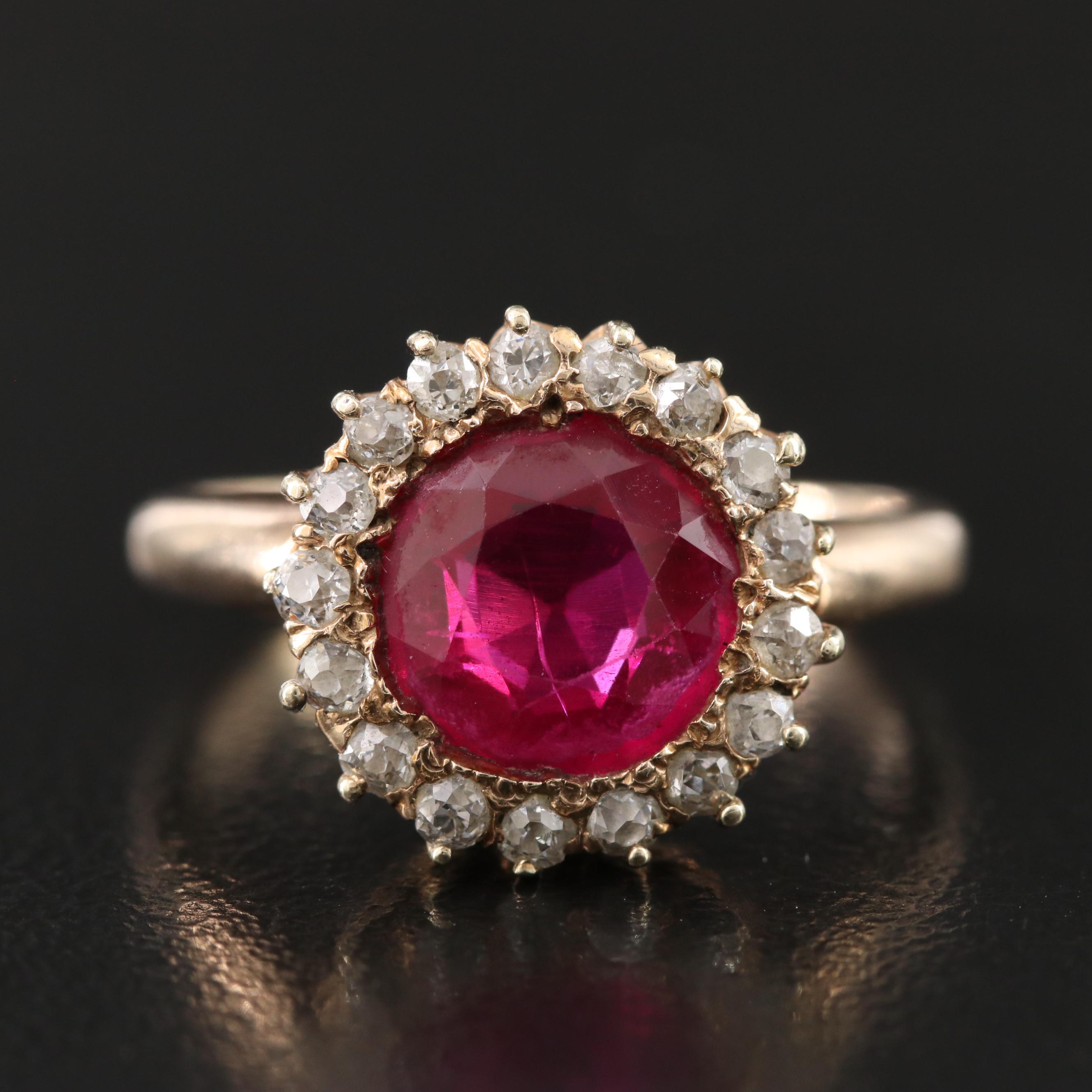 10K Ruby and Diamond Ring | EBTH