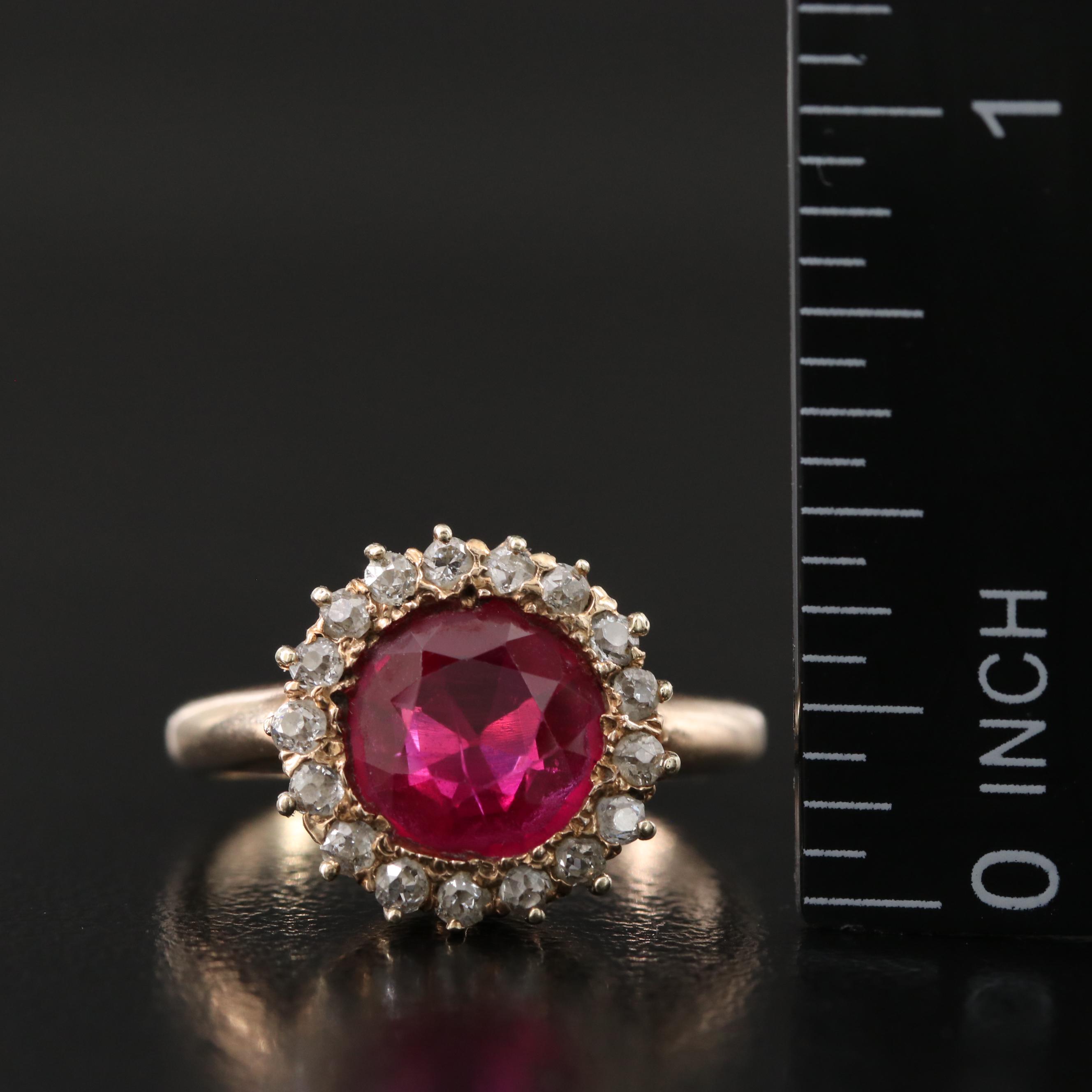 10K Ruby and Diamond Ring | EBTH