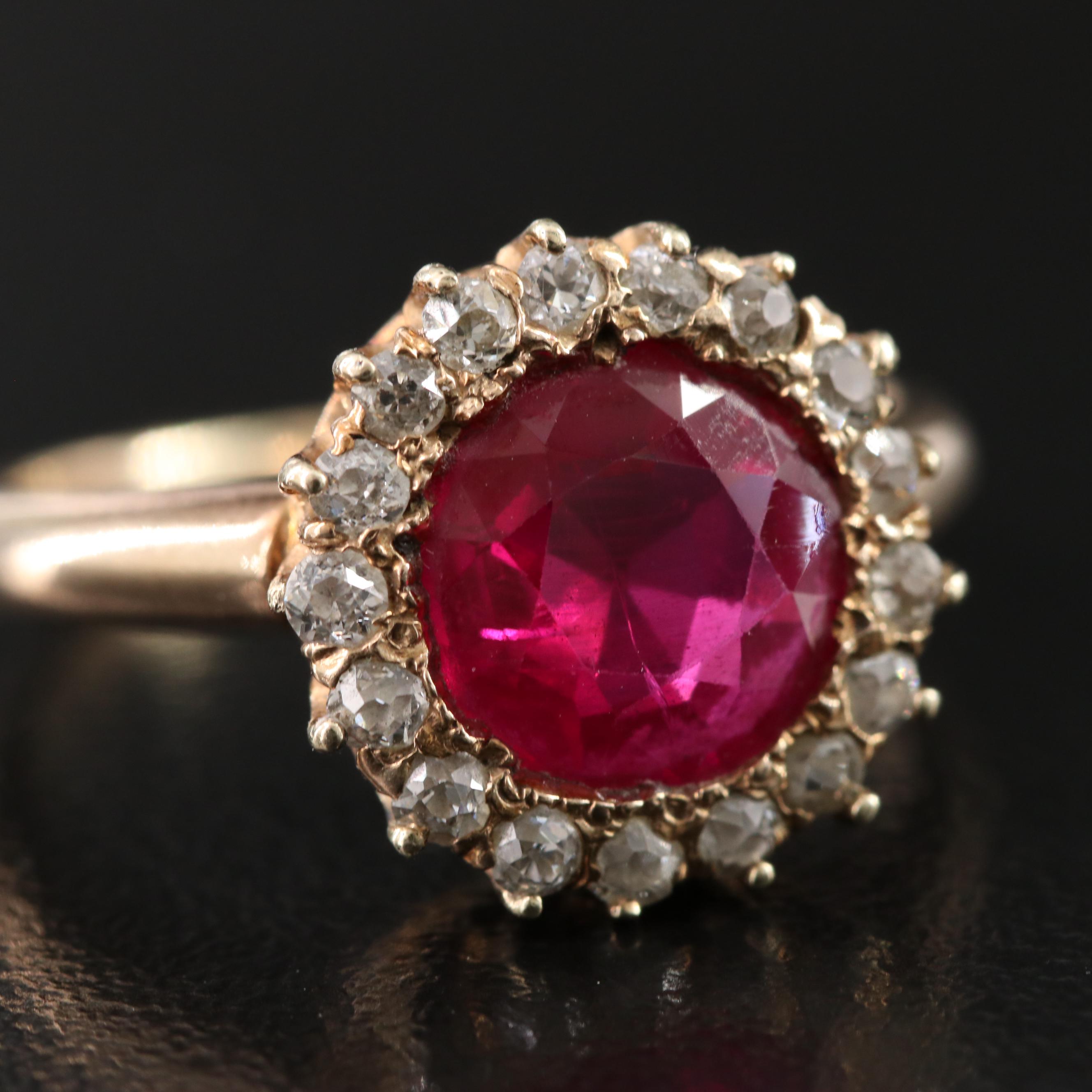 10K Ruby and Diamond Ring | EBTH