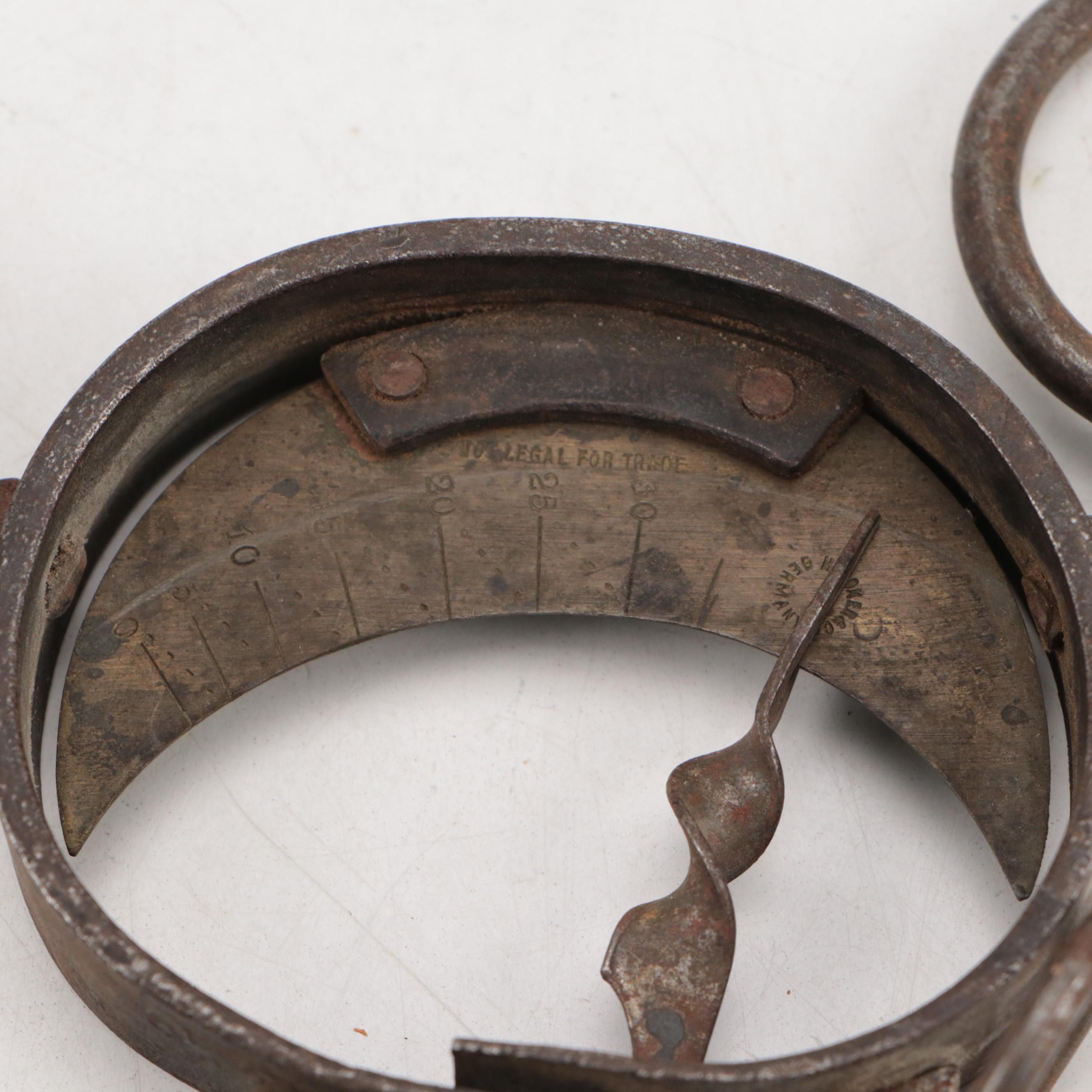 Henry Boker Metal Buffalo Hide Scales, 19th Century | EBTH