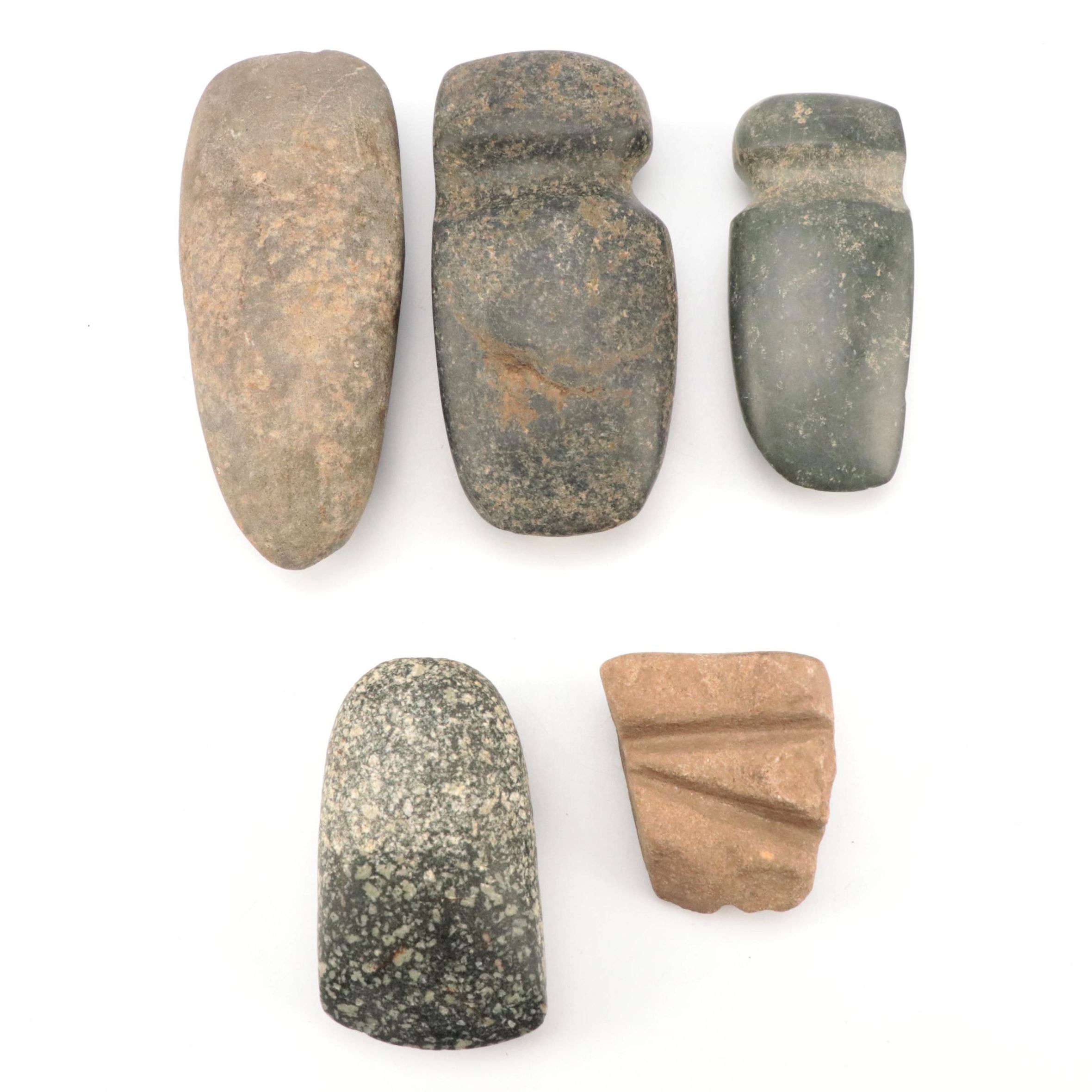 North American Three-Quarter Grooved Axe Heads with Celts and ...