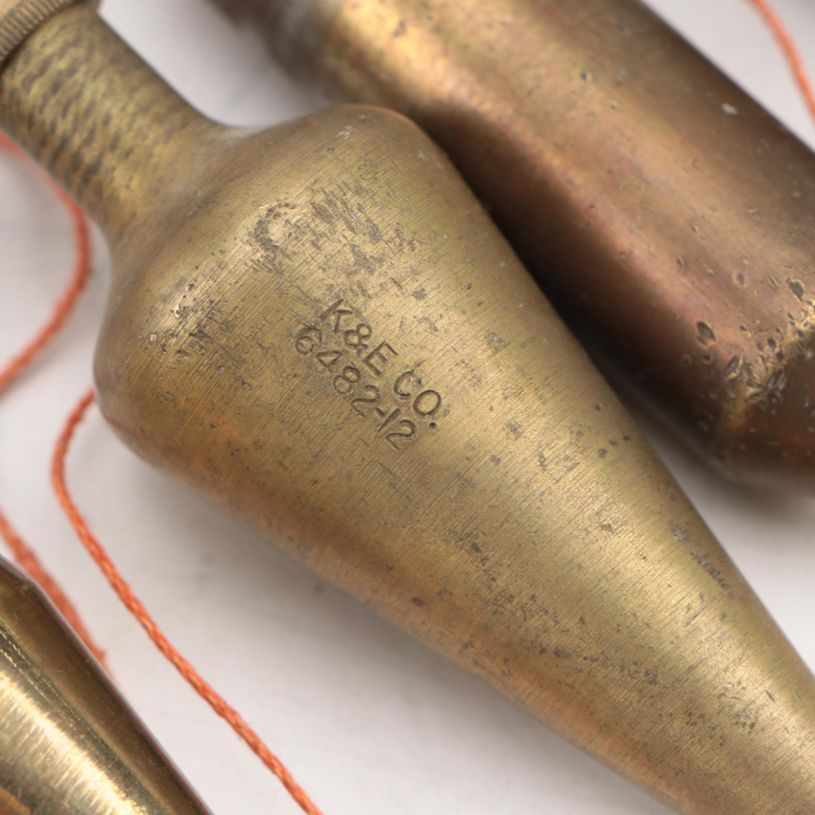 Lufkin, Hercules and Other Brass and Cast Iron Plumb Bobs | EBTH