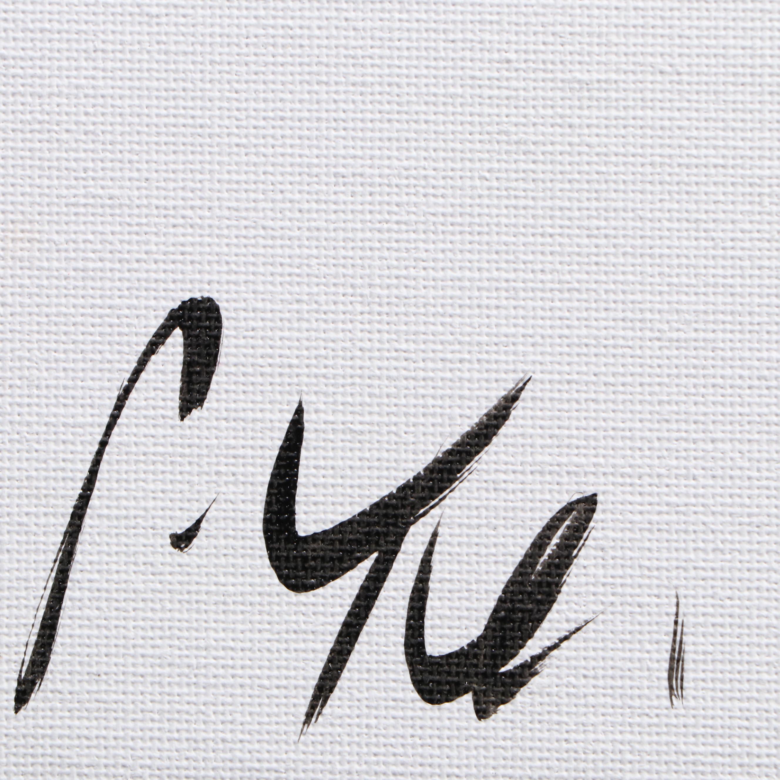 Peter Keil Abstract Acrylic Portrait Painting | EBTH