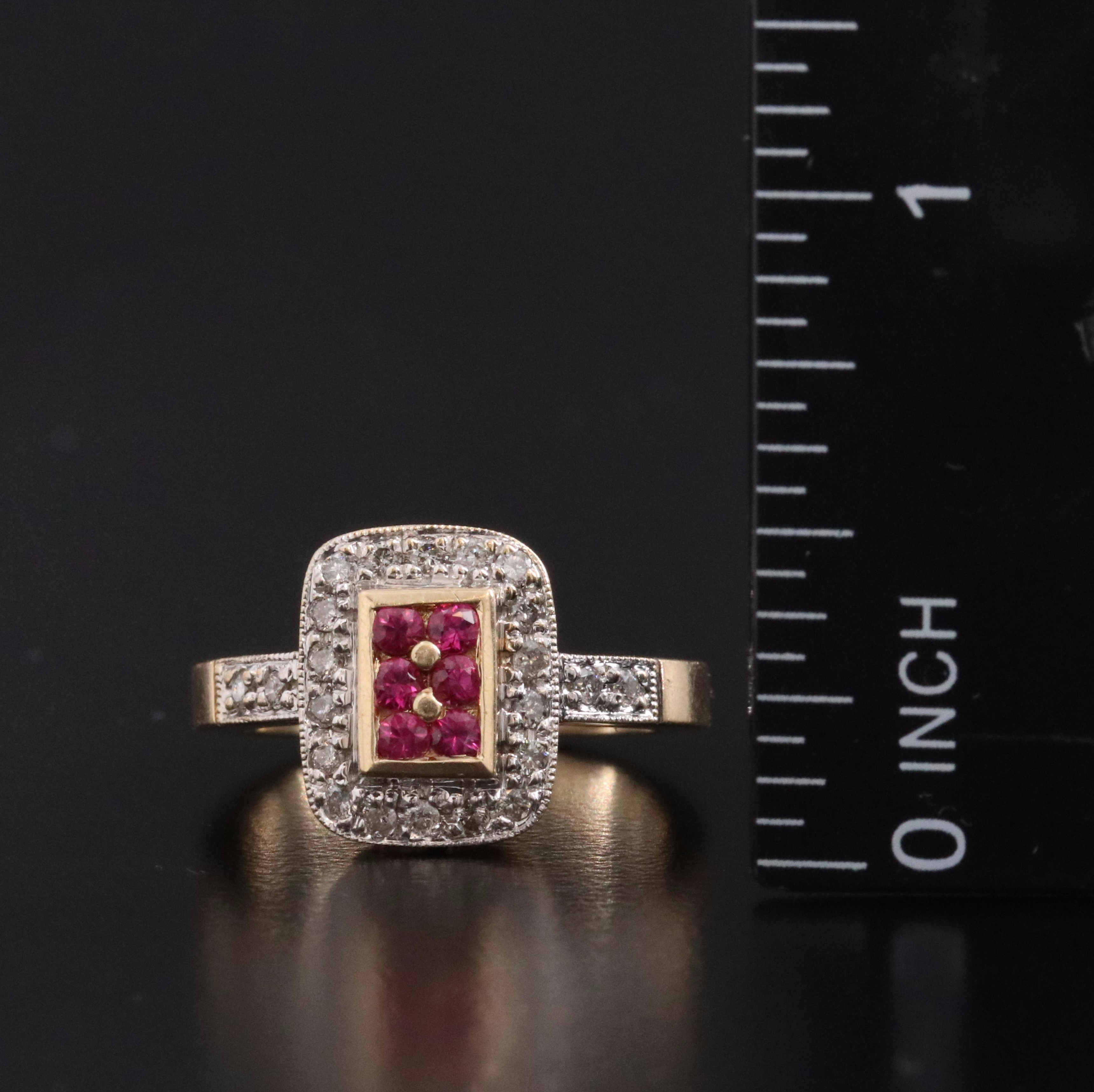 14K Ruby and Diamond Ring | EBTH