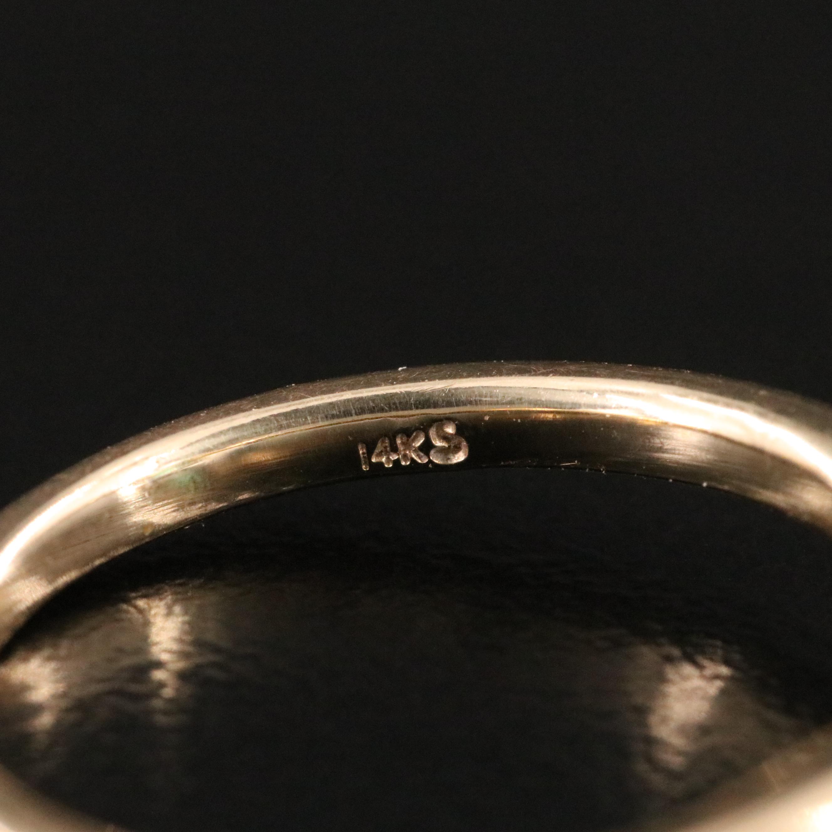 14K Emerald Solitaire Ring | EBTH