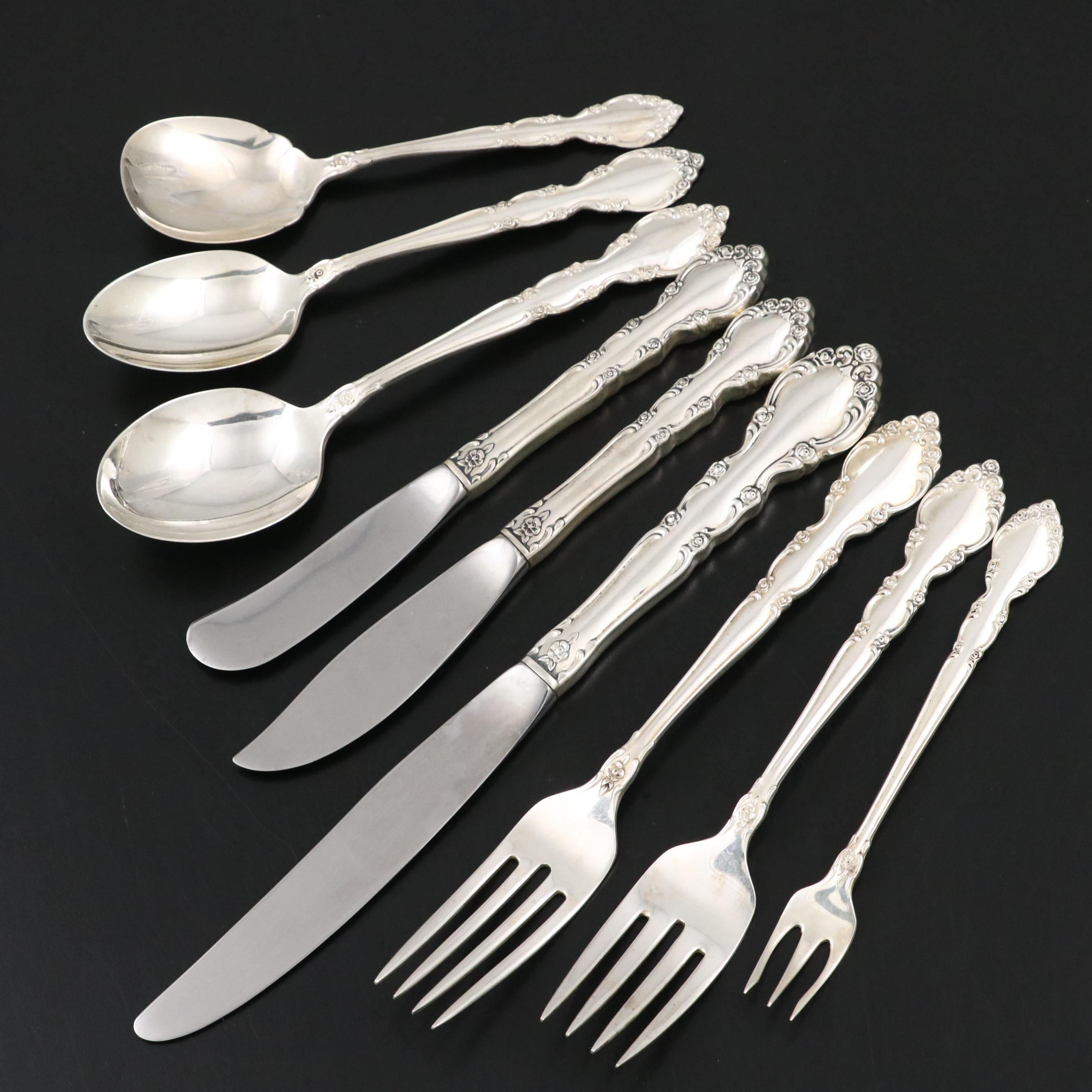 Heirloom Sterling "Grandeur" with Other Flatware and Storage Chest | EBTH