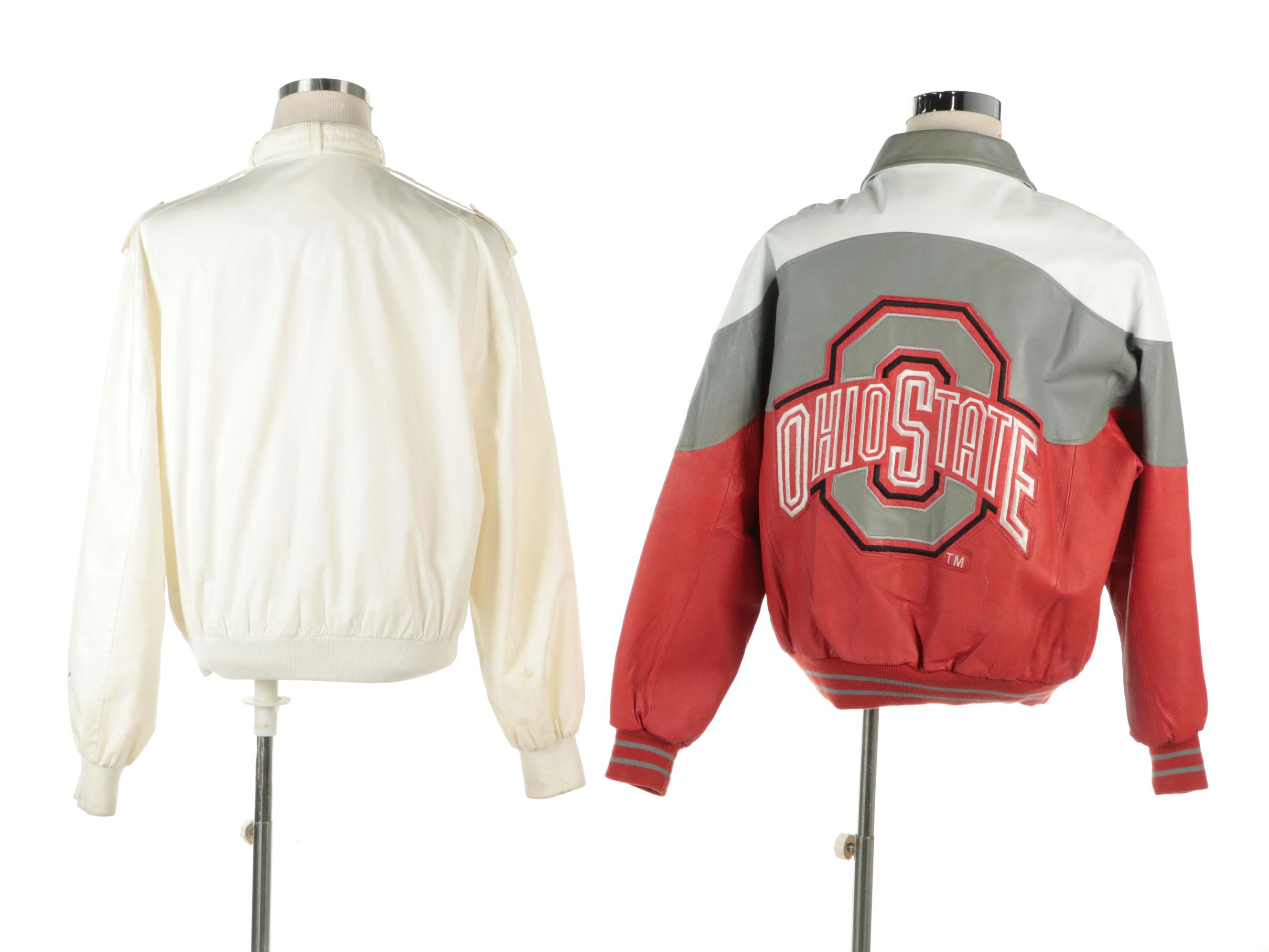 Men's OSU Leather Bomber Jacket by Excelled and Members Only Zip Jacket ...
