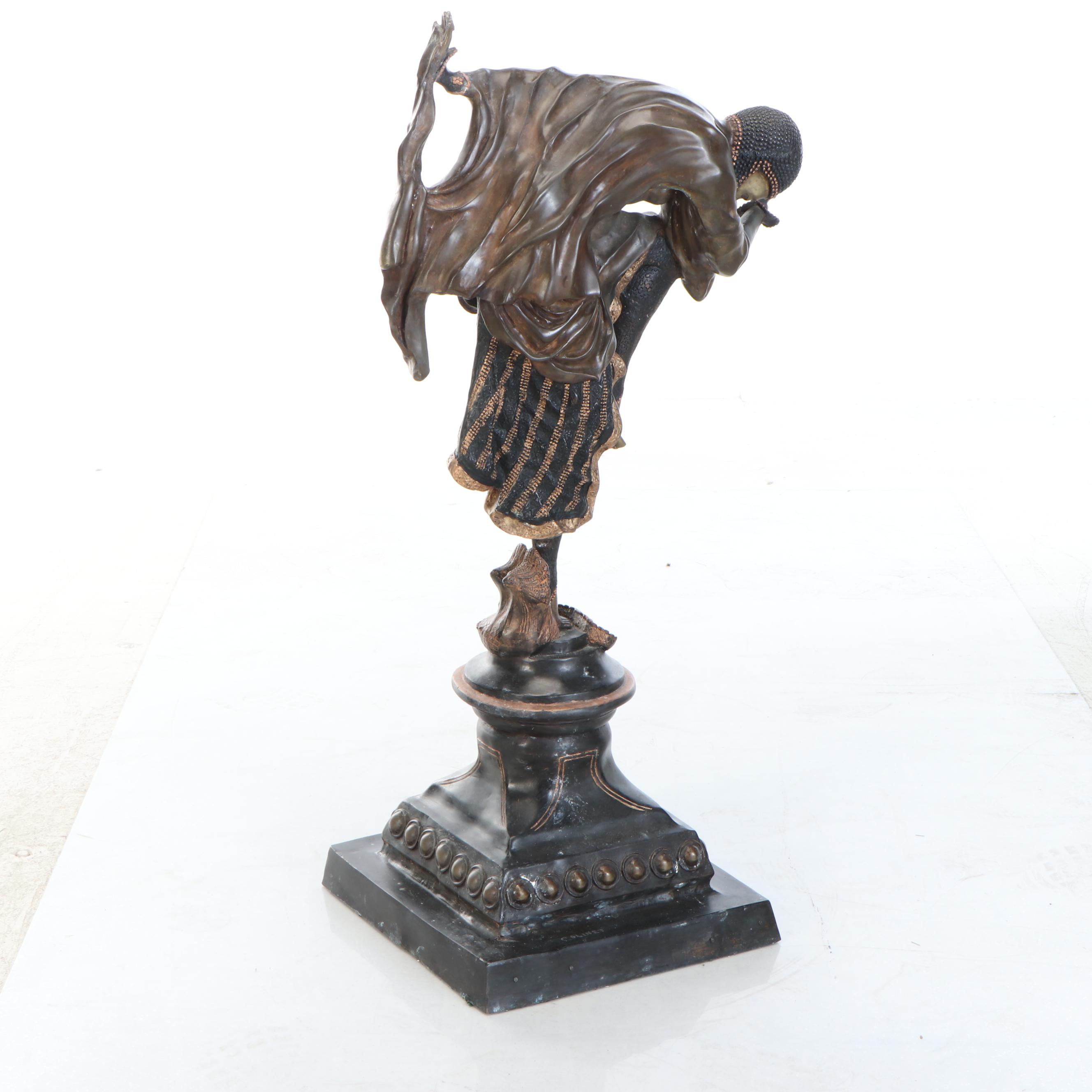 Art Deco Sculpture "La Danseuse d’Ankara" After Claire Jeanne Roberte ...