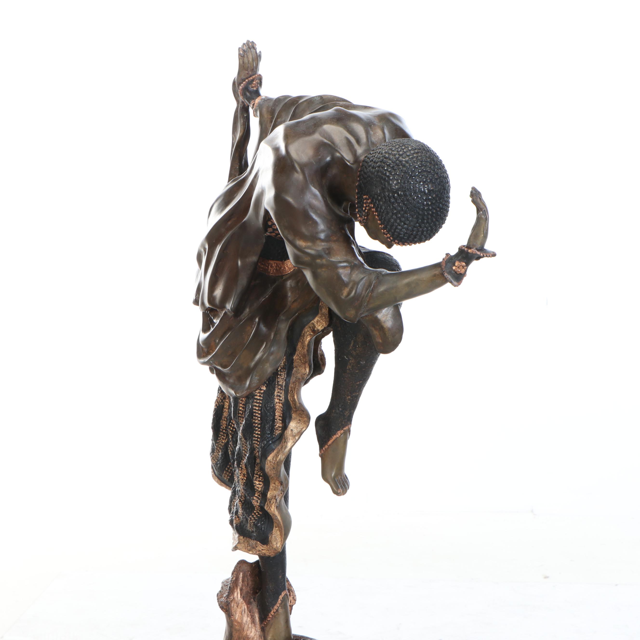 Art Deco Sculpture "La Danseuse d’Ankara" After Claire Jeanne Roberte ...