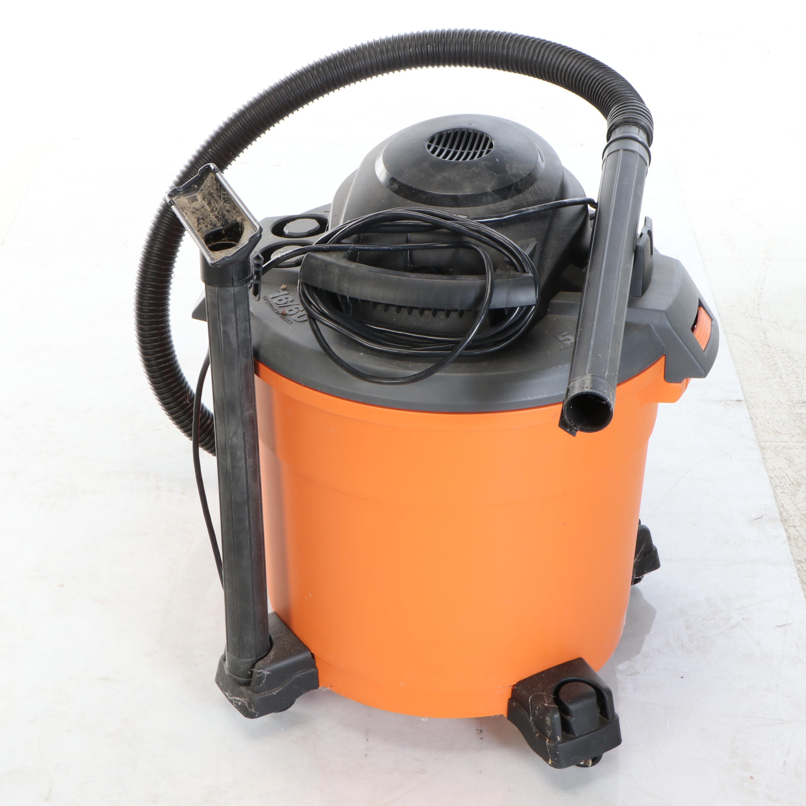 RIDGID 5 Gallon Peak HP Vacuum and Ryobi Hedge Sweep Trimmer | EBTH