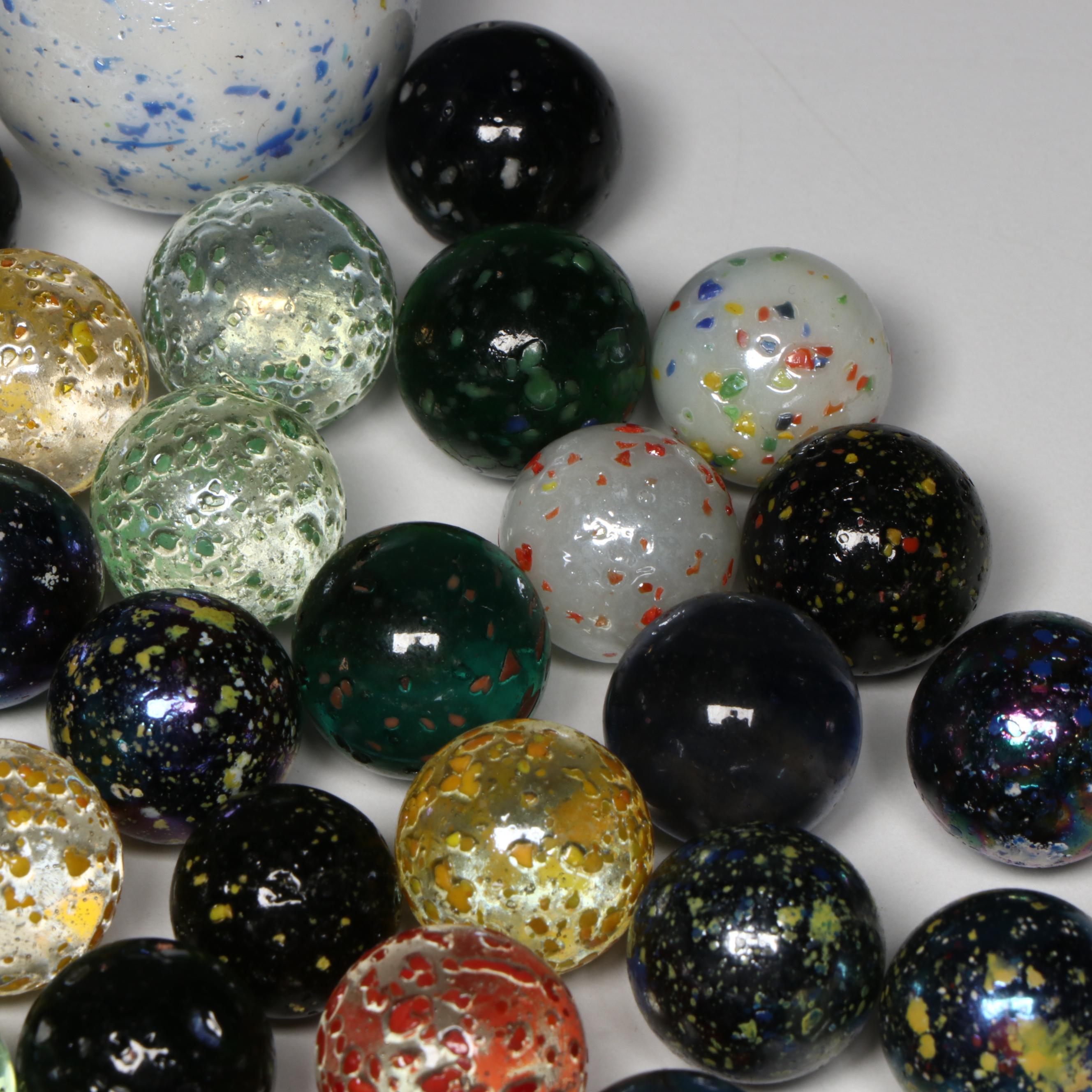 Vitro Agate and Other Multicolor Confetti Glass Marbles | EBTH