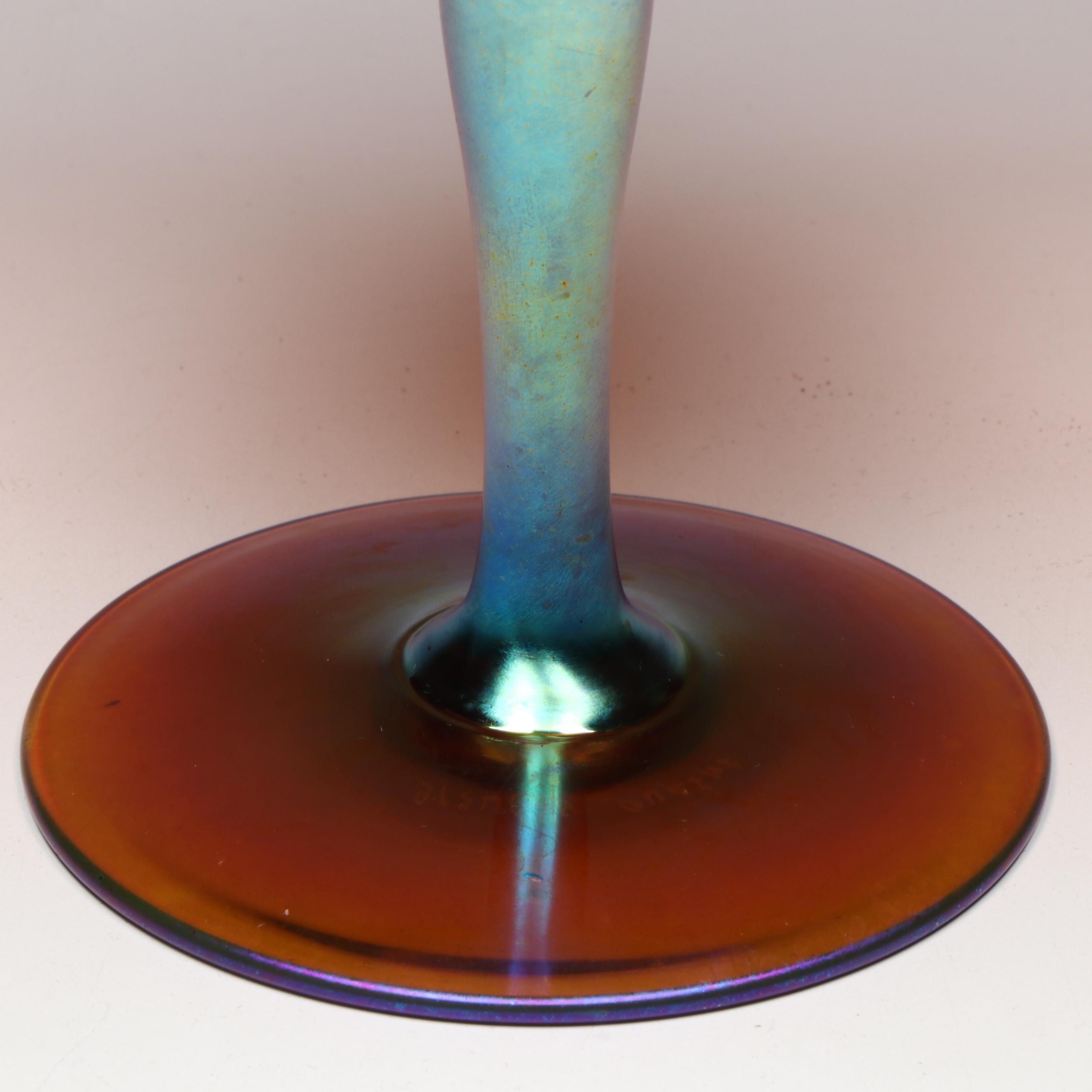 Steuben Gold Aurene Iridescent Art Glass Compote, Early 20th Century | EBTH
