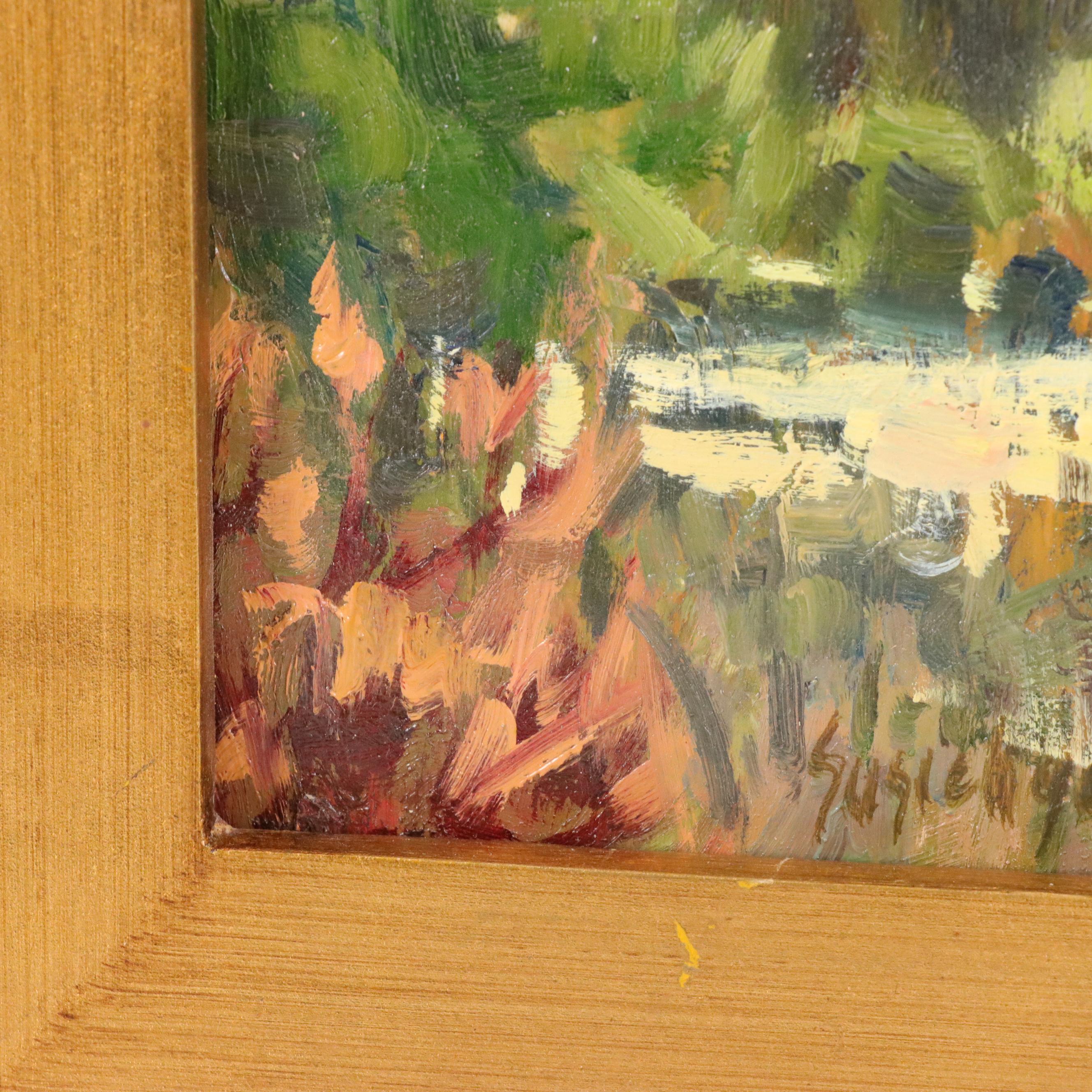 Susie Hyer Plein Air Landscape Oil Painting "Taos Gorge Rec Area" | EBTH