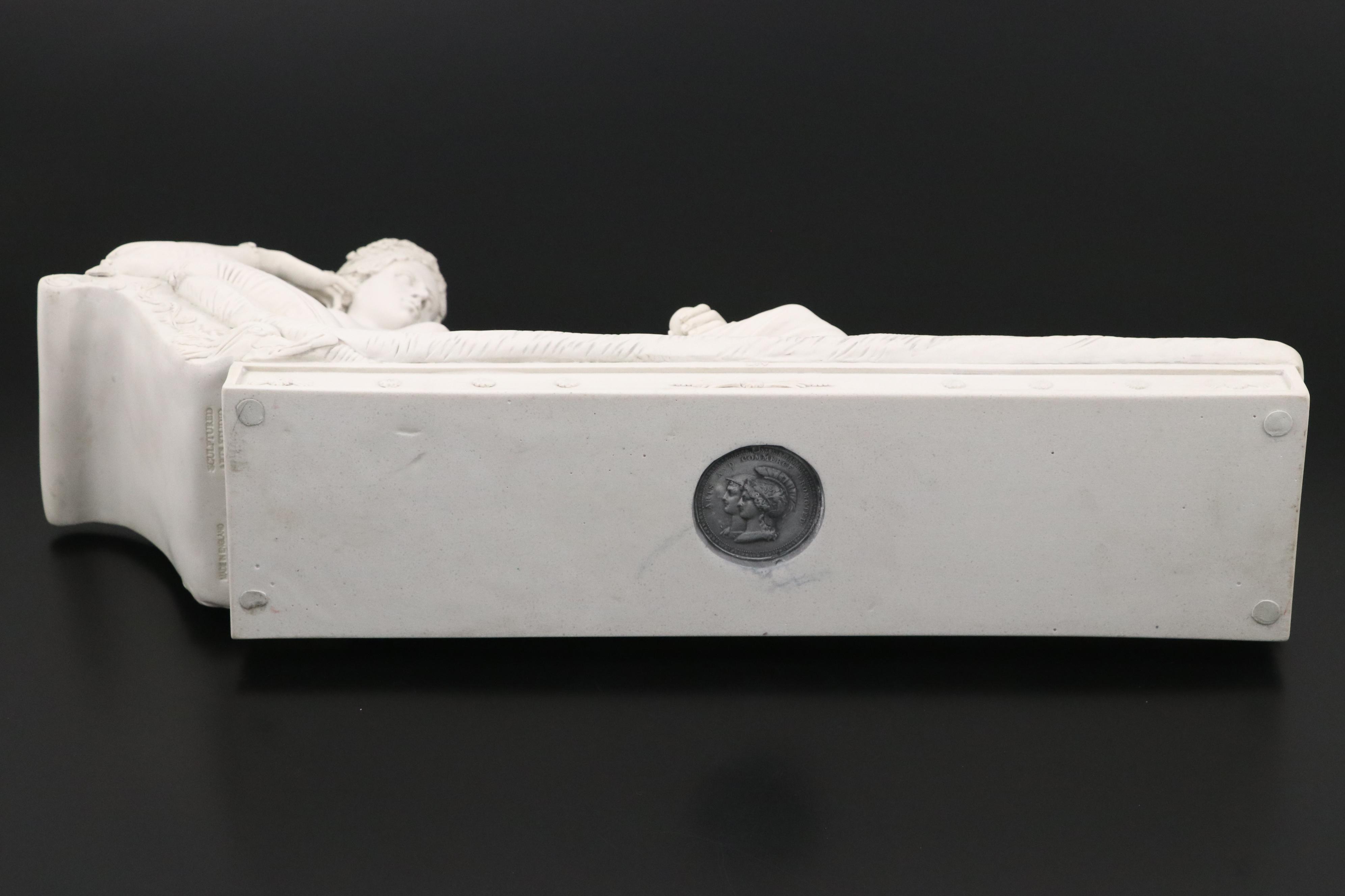 Alabaster Sculpture of Reclining Figure After Antonio Canova "Venus ...