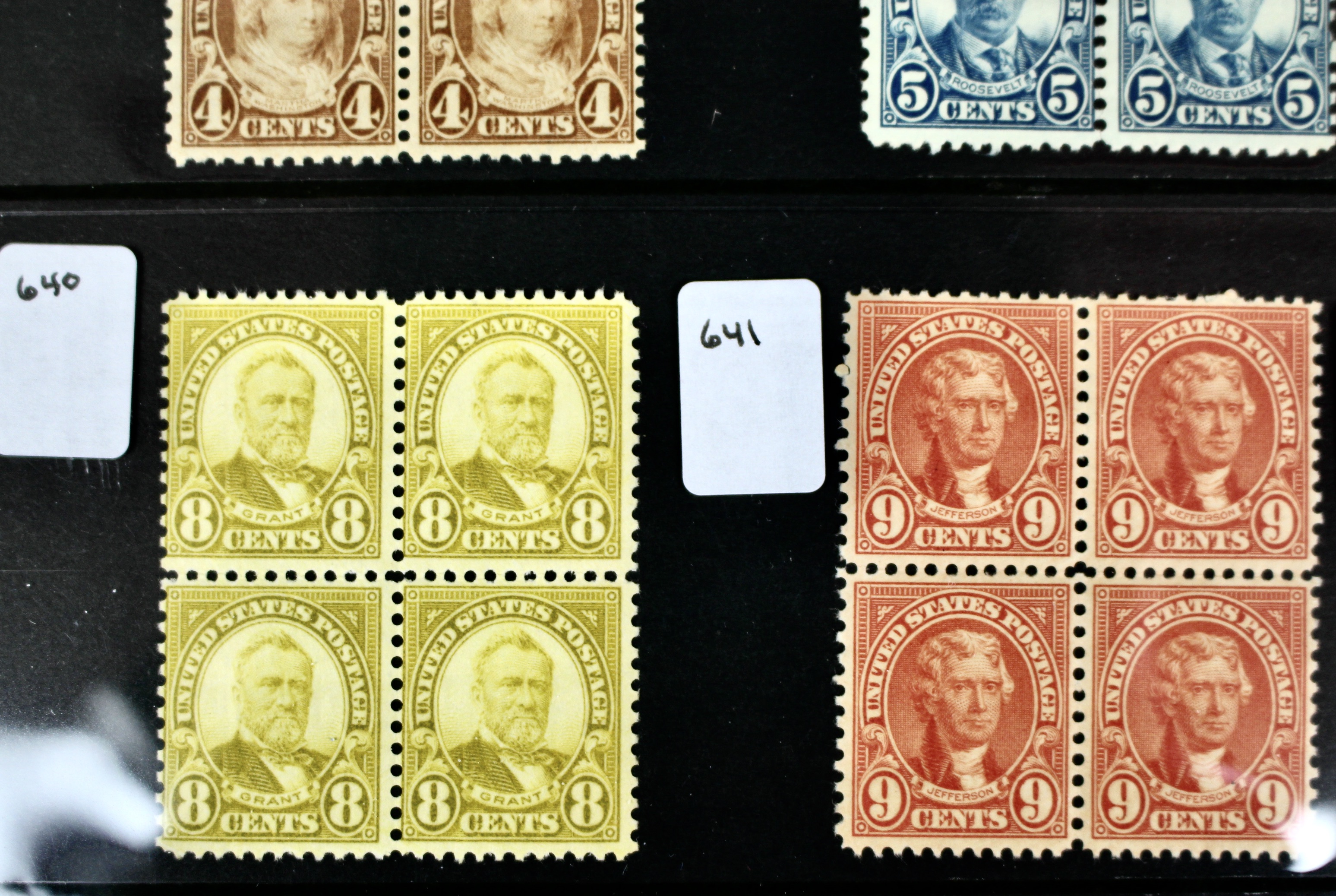 Ten Early Mint Condition U.S. Postage Stamp Blocks | EBTH
