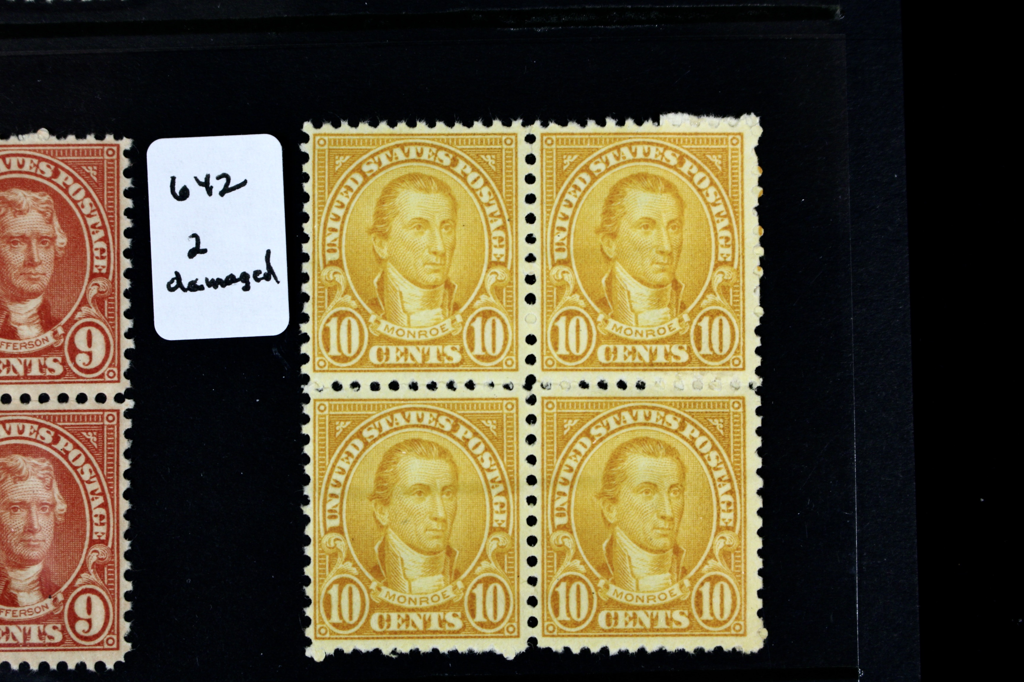 Ten Early Mint Condition U.S. Postage Stamp Blocks | EBTH