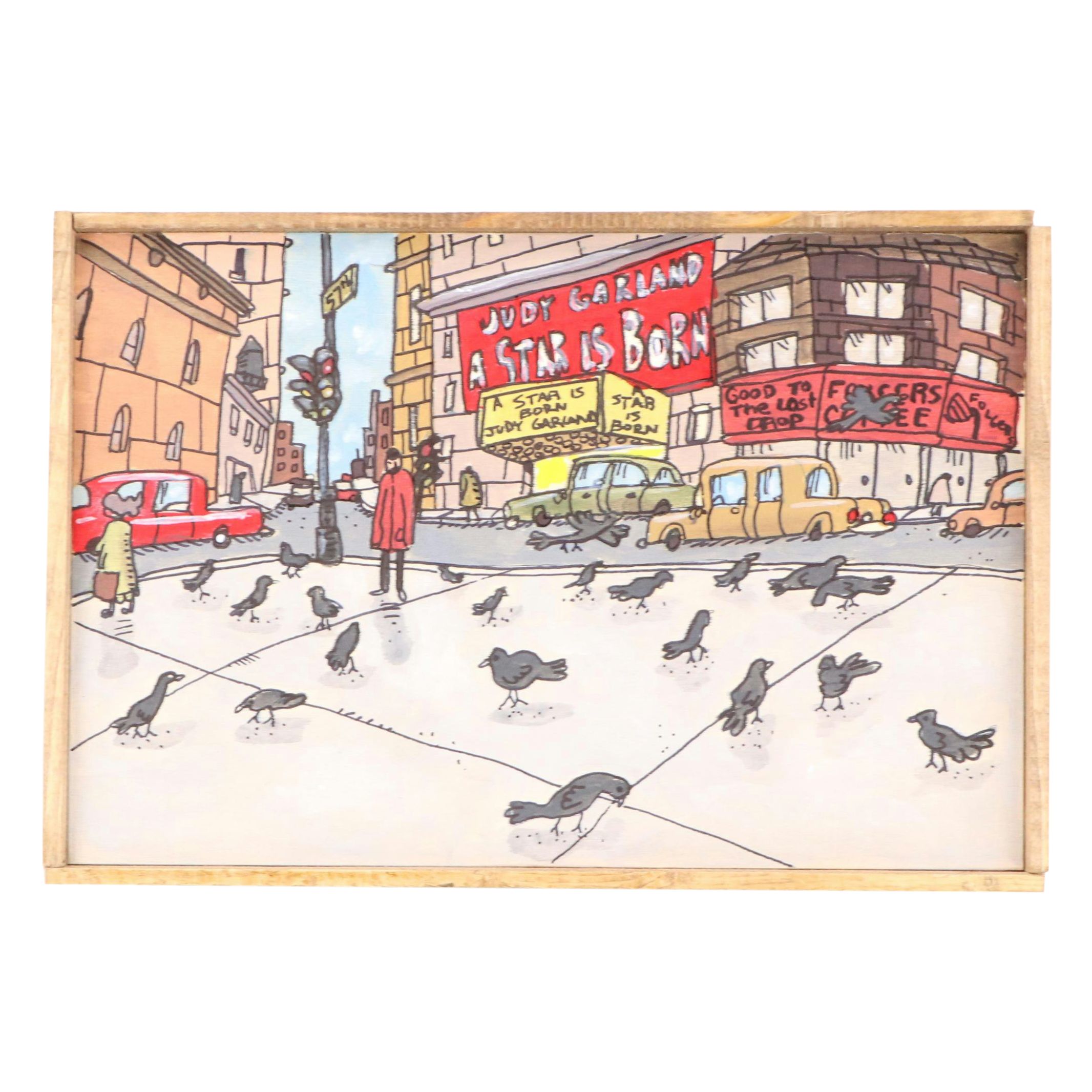 Aaron Wooten Stylized Acrylic Portrait "57th Street," 2025 | EBTH