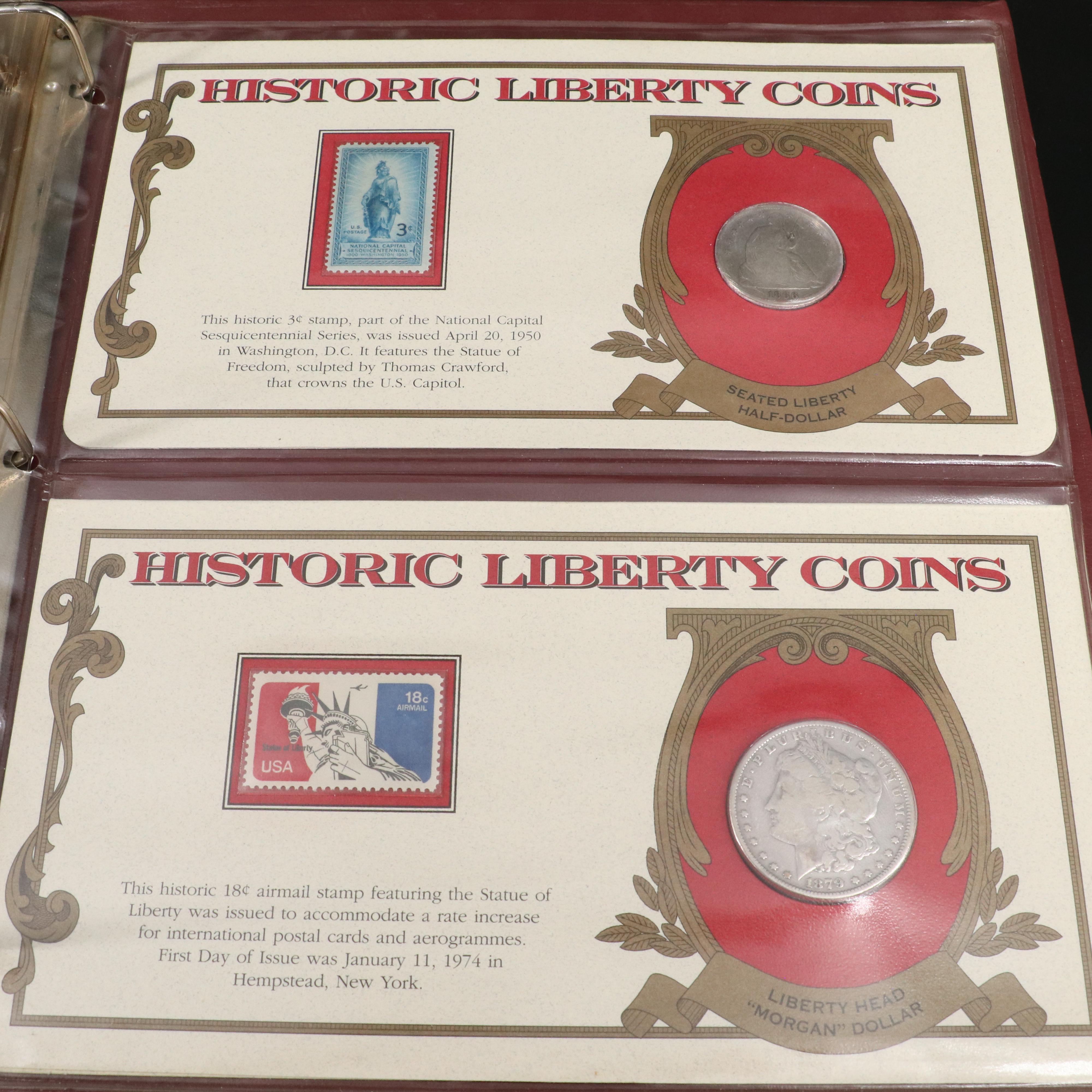 Historic Liberty Coin Collection with 12 Different Coins and Stamps | EBTH