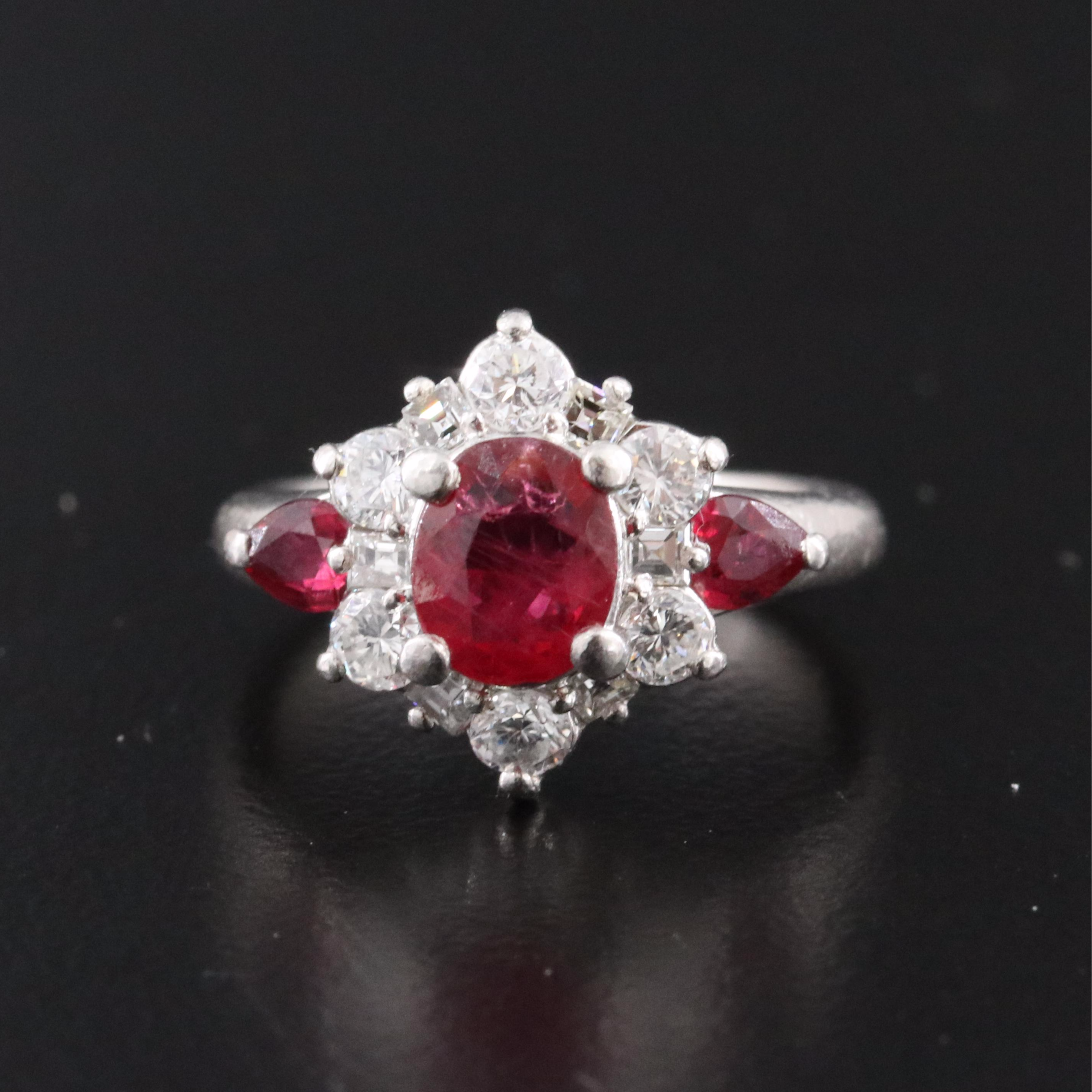 Platinum Ruby and Diamond Ring | EBTH