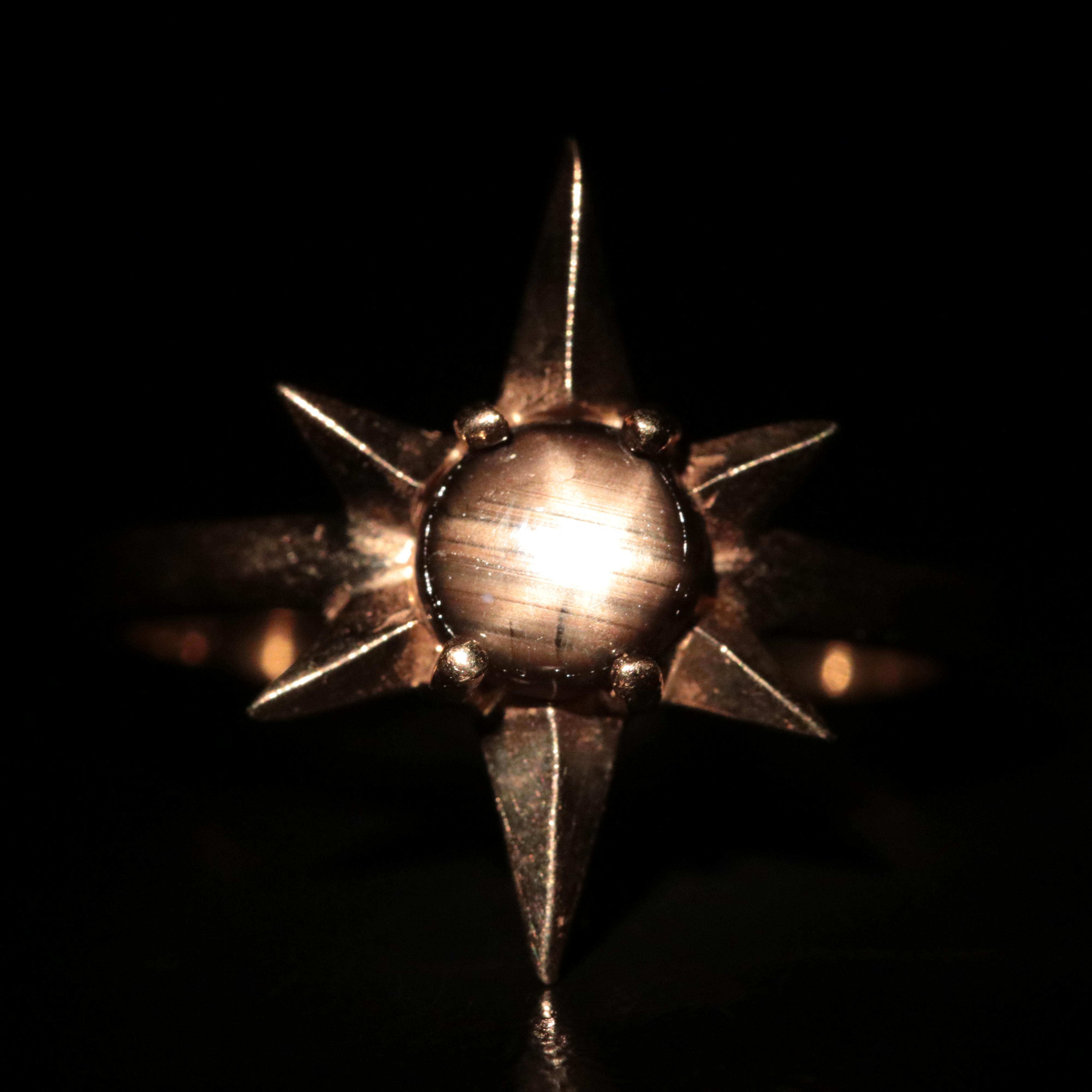 14K Star Sapphire Starburst Ring | EBTH