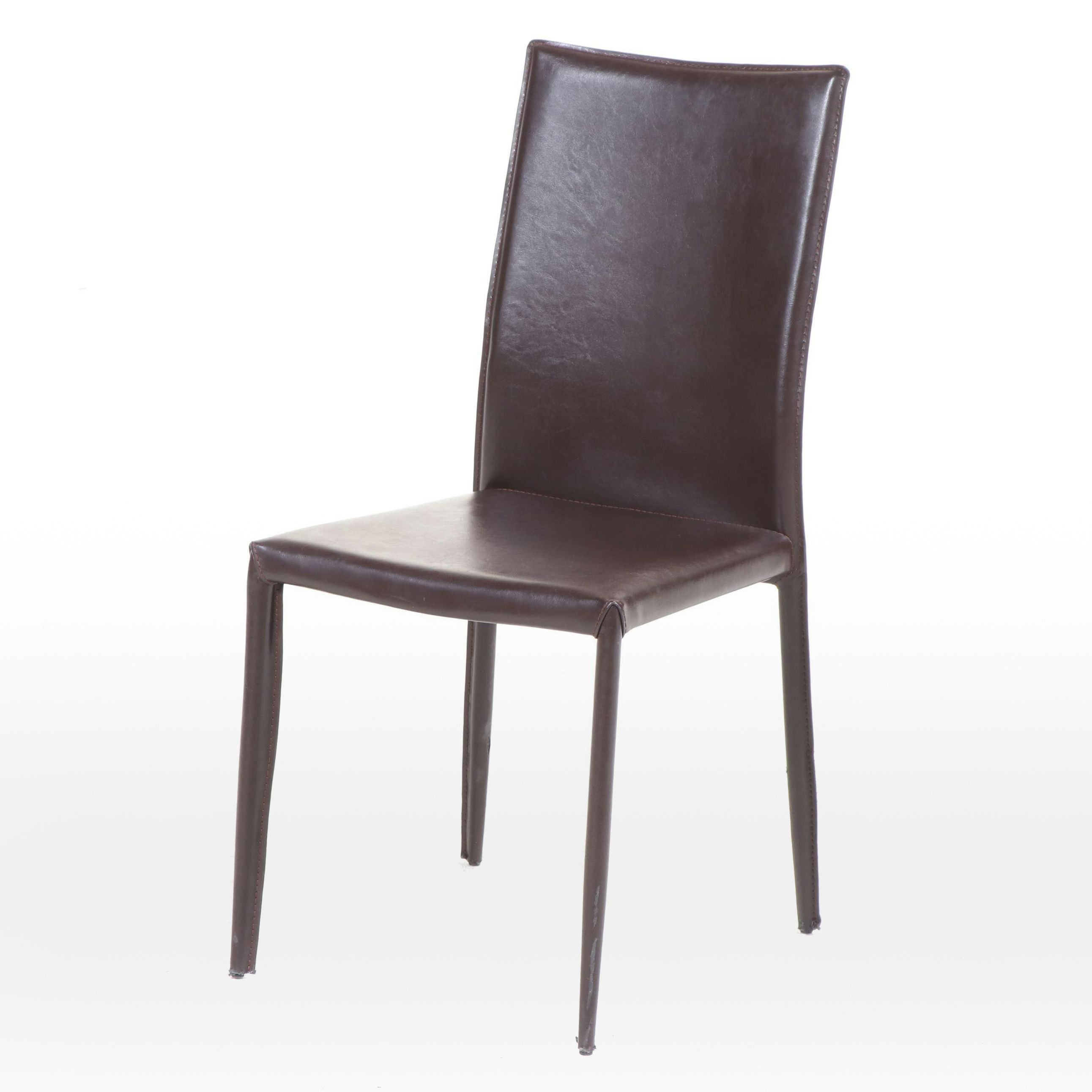 Sitcom Furniture "Bennett" Leather Dining Side Chair | EBTH