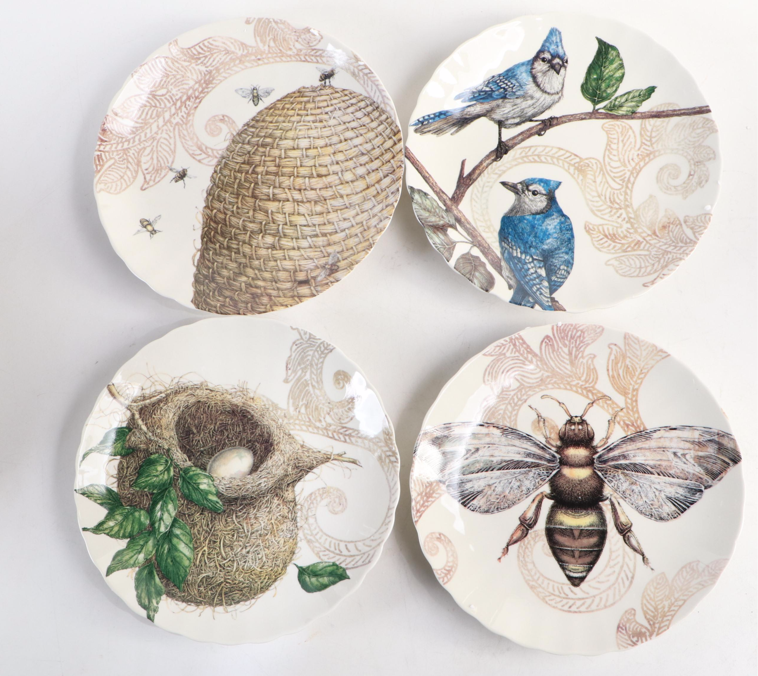 Creative Co-Op Tim Coffey Ceramic Plates | EBTH