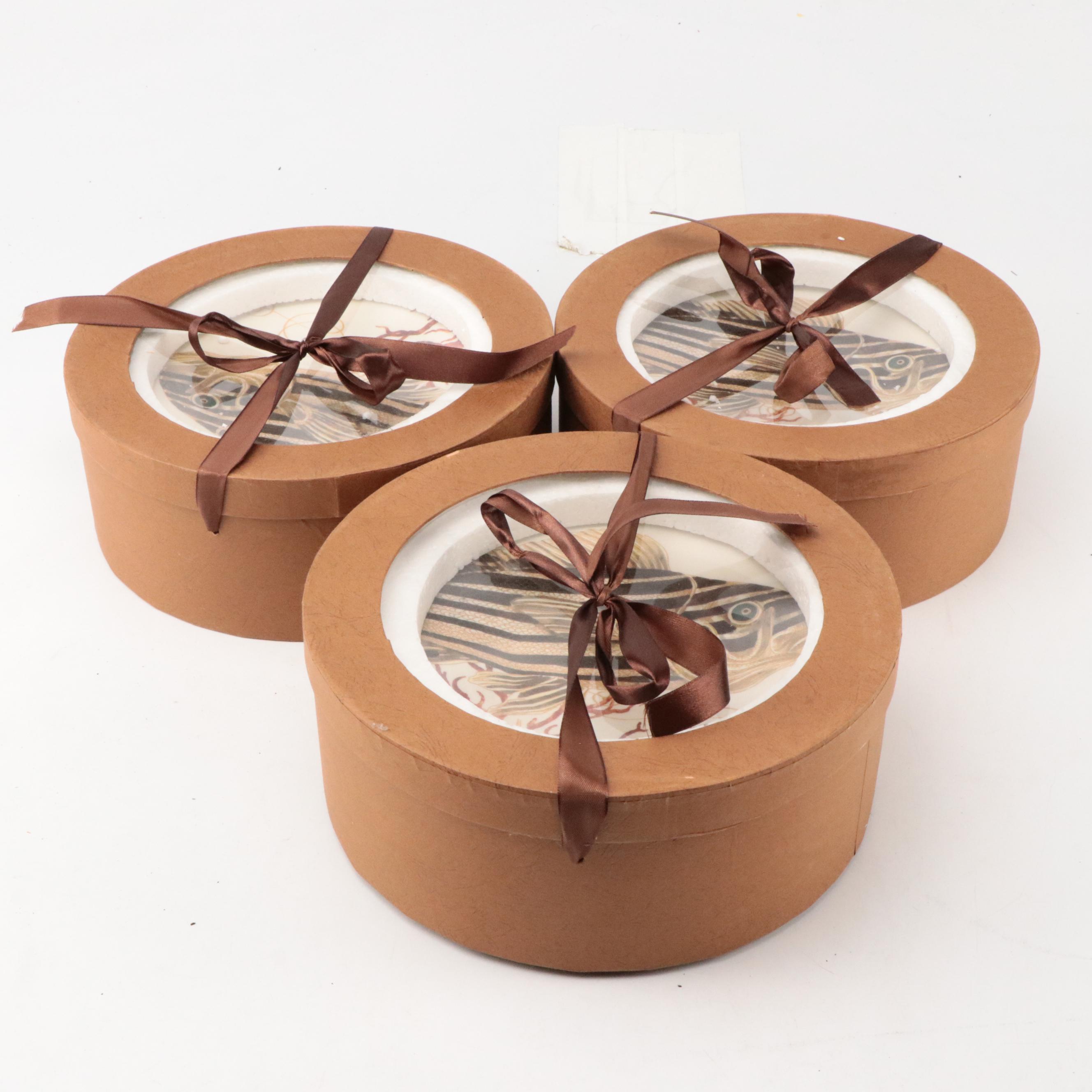 Creative Co-Op Tim Coffey Fish Pattern Plates | EBTH