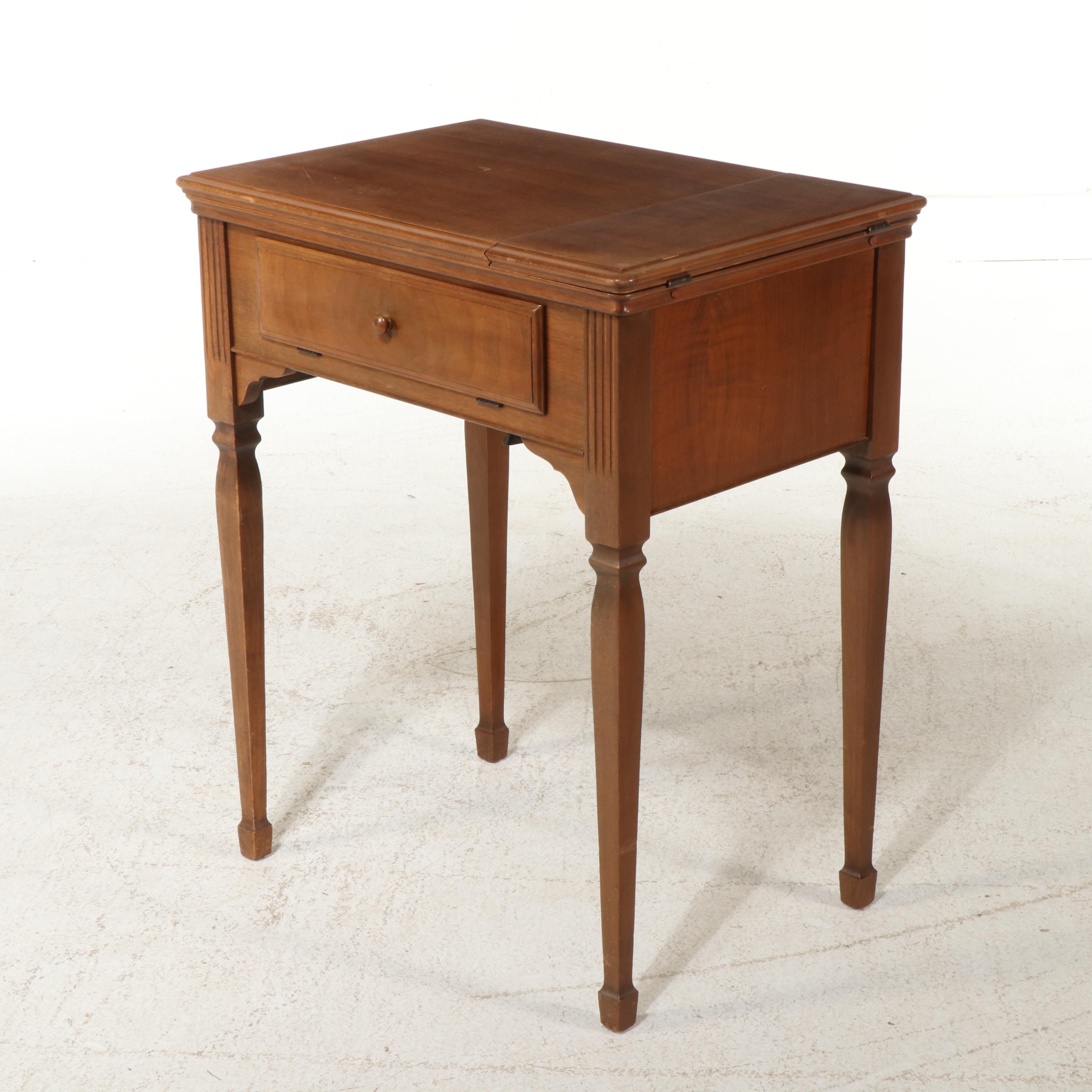 Singer Model 301 Sewing Machine with Sewing Table and Accesories | EBTH