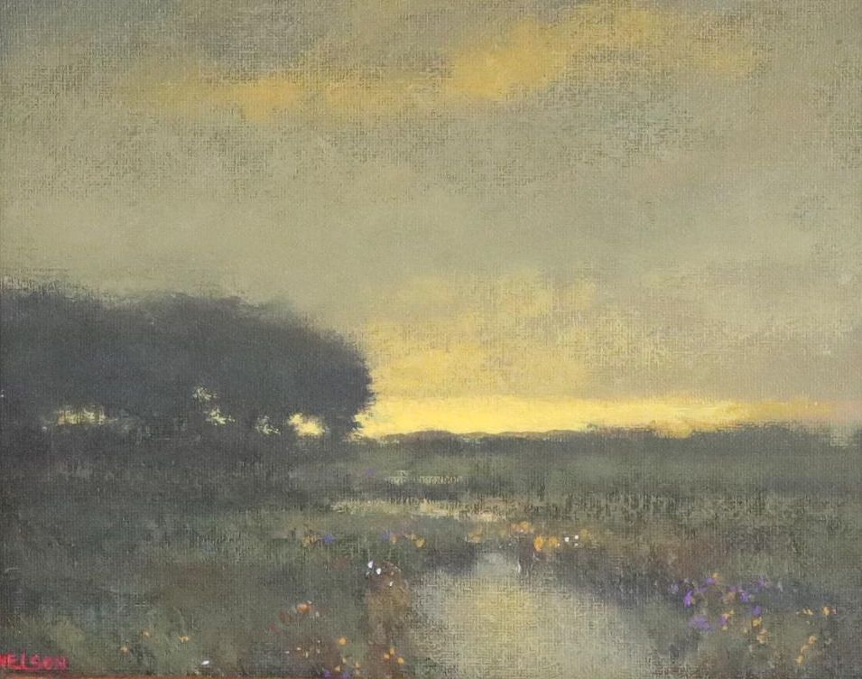 Nelson Sunset Landscape Oil Painting, 21st Century | EBTH