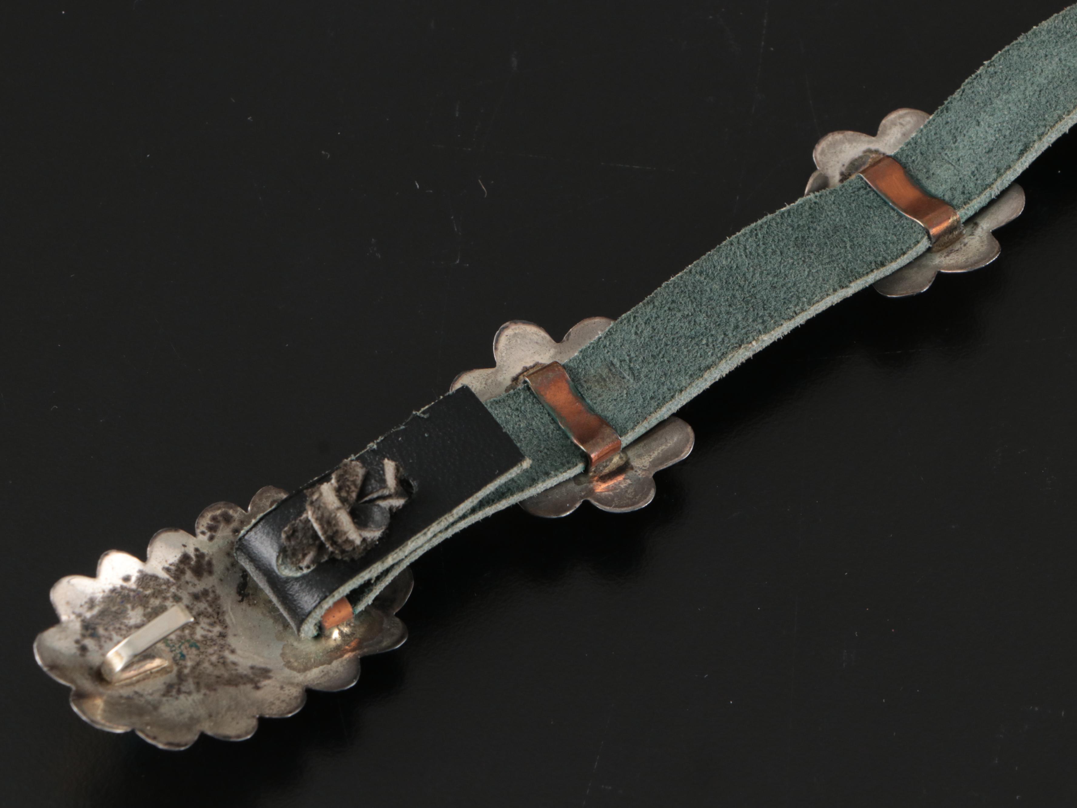 Southwestern Sterling Silver Turquoise Concho Belt and ISIS Brass ...