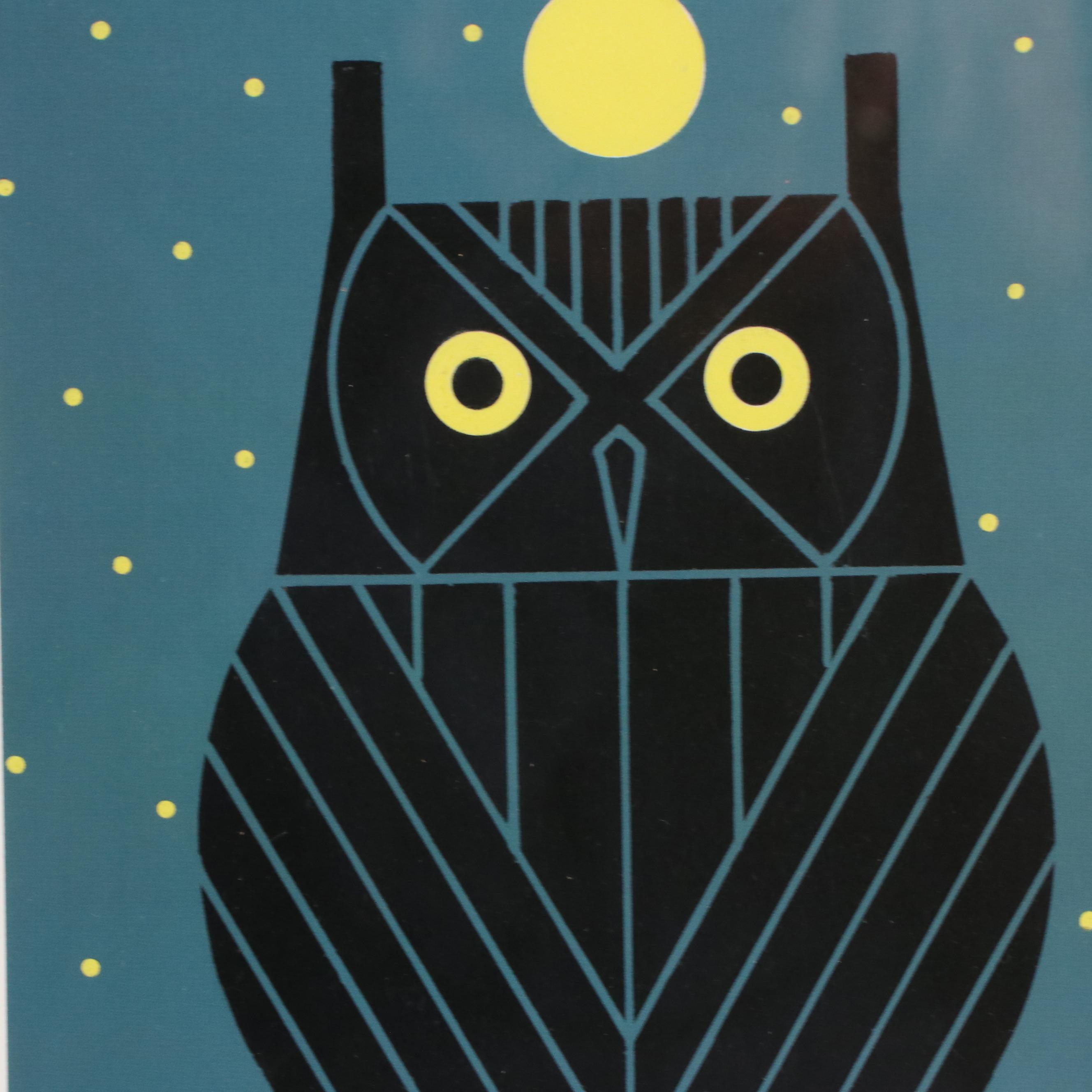 Charley Harper Offset Lithograph "Omniscient Owl," 1998 | EBTH