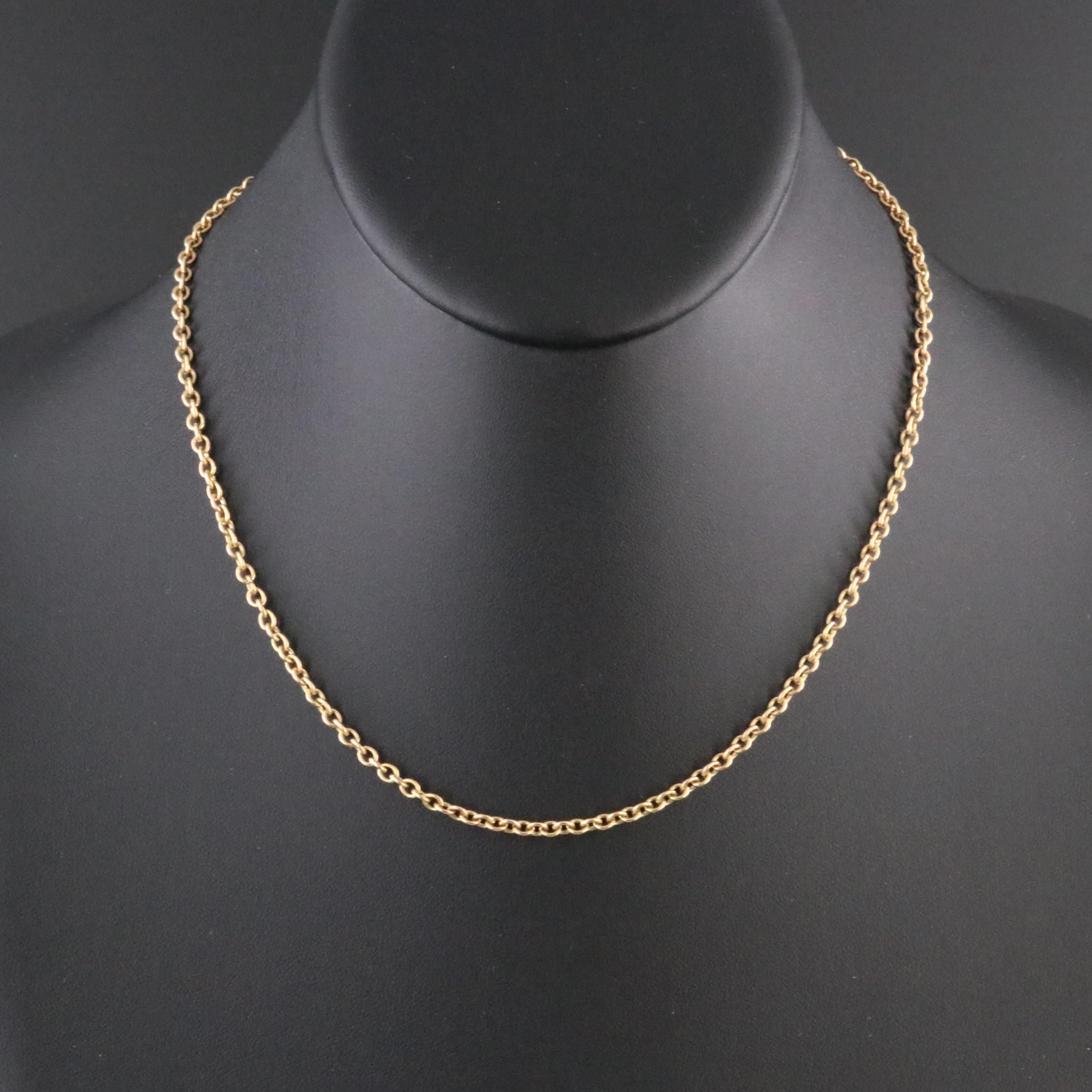 14K Rolo Chain Necklace | EBTH