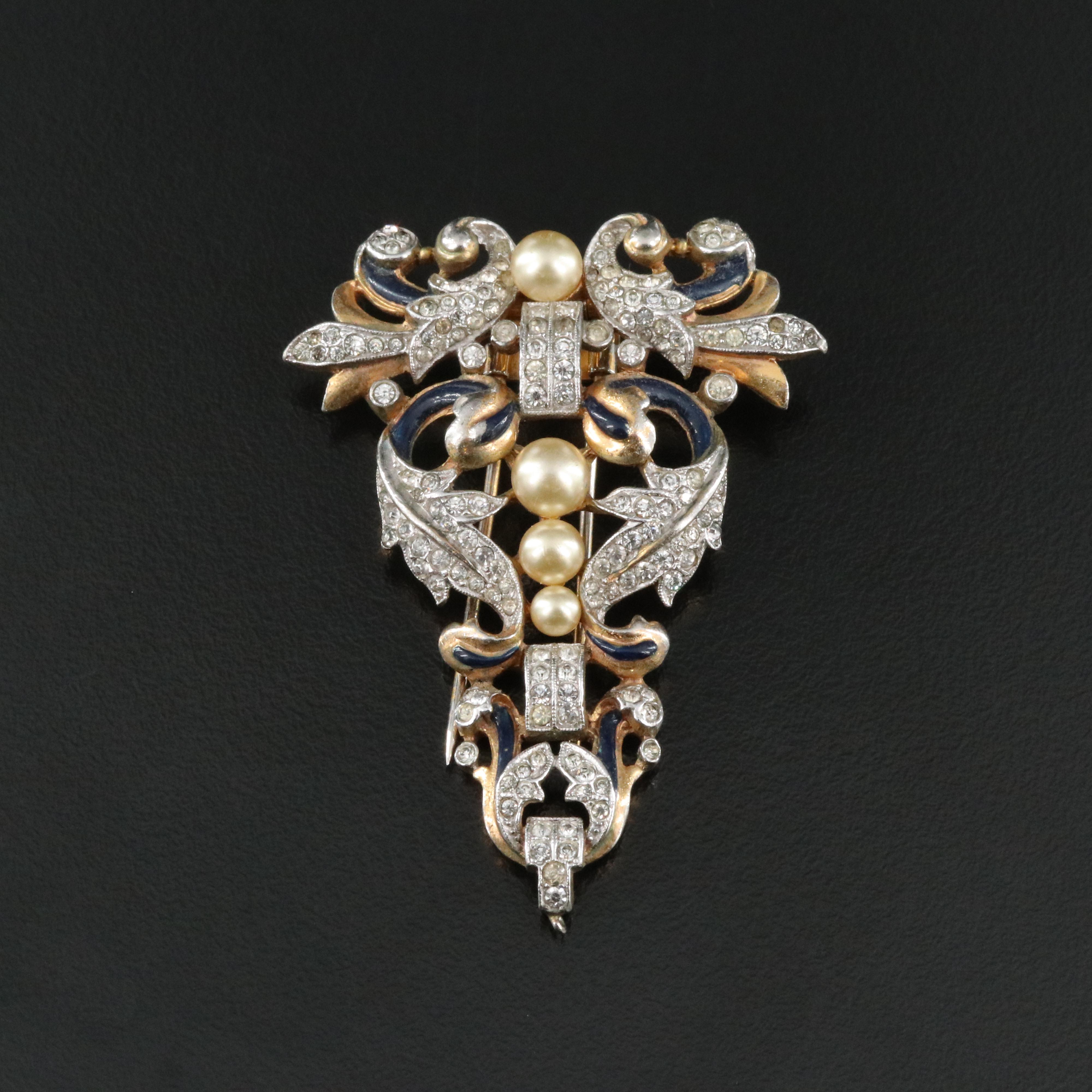 Alfred Philippe for Crown Trifari "Empress Eugenie" Brooch, 1940s | EBTH
