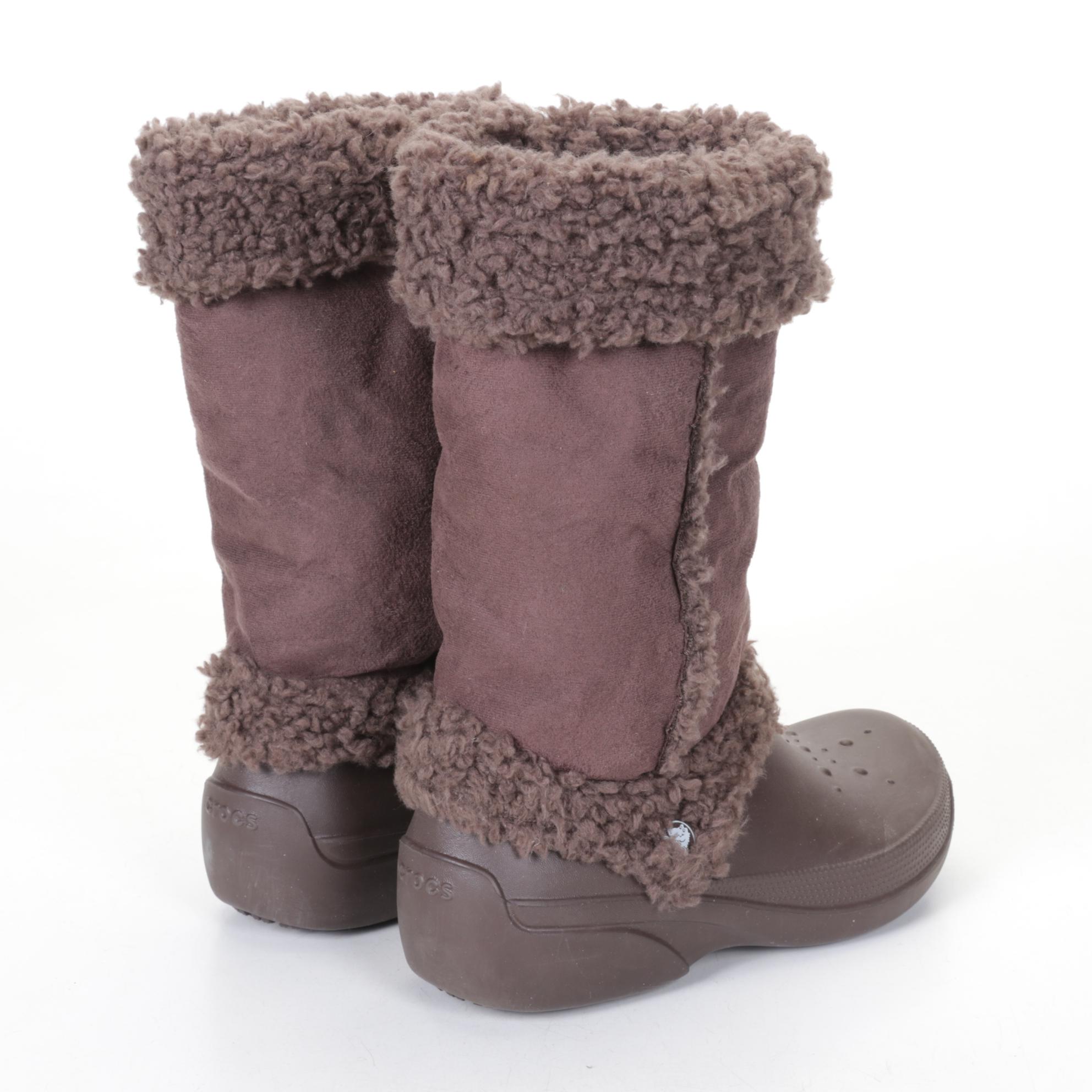 Crocs "Nadia" Faux Shearling Mid-Calf Boots | EBTH