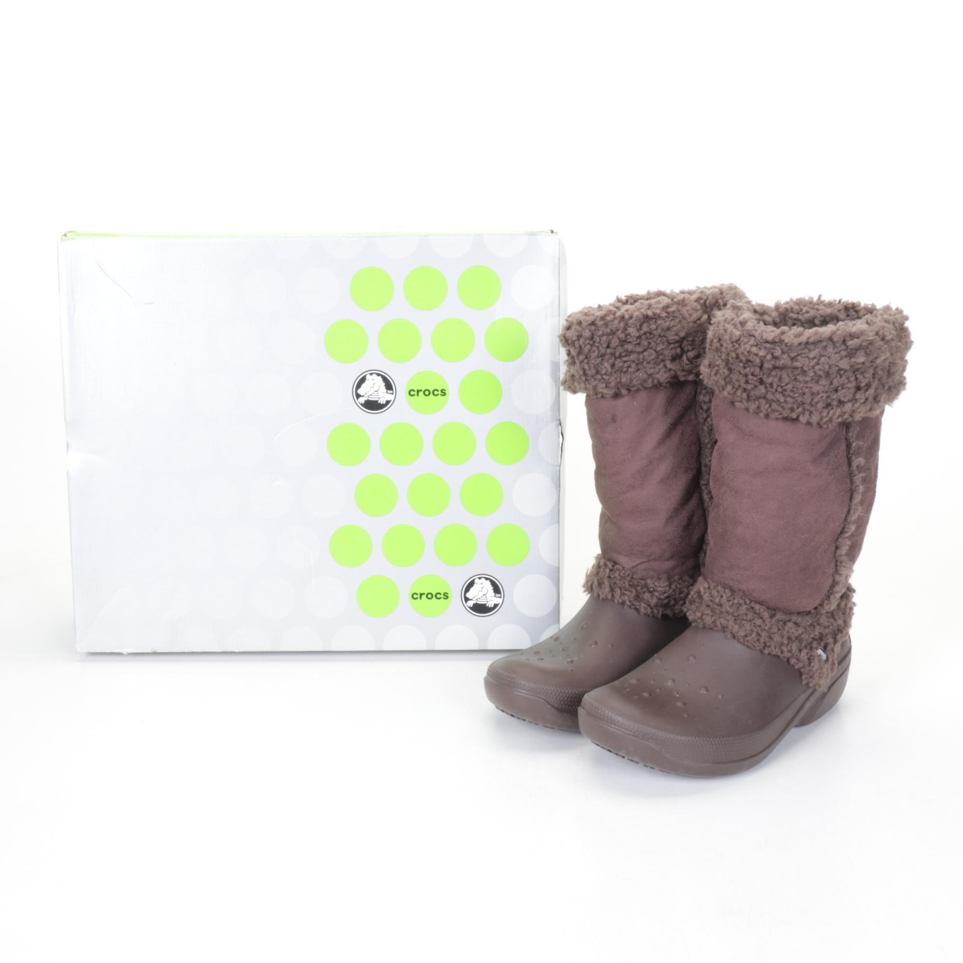 Crocs "Nadia" Faux Shearling Mid-Calf Boots | EBTH