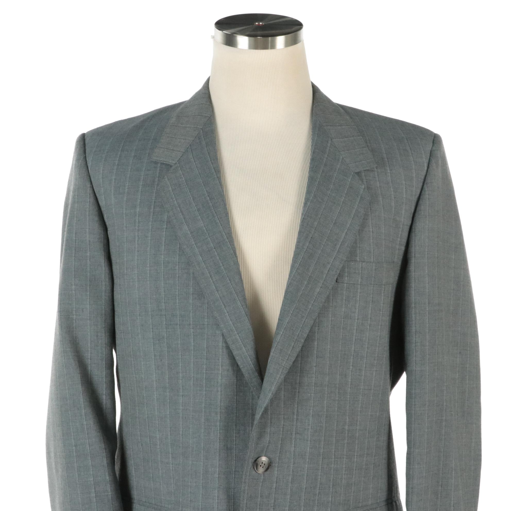 Men's Hamilton 2-Piece Suit Custom Tailored for John Bench in Pinstripe ...