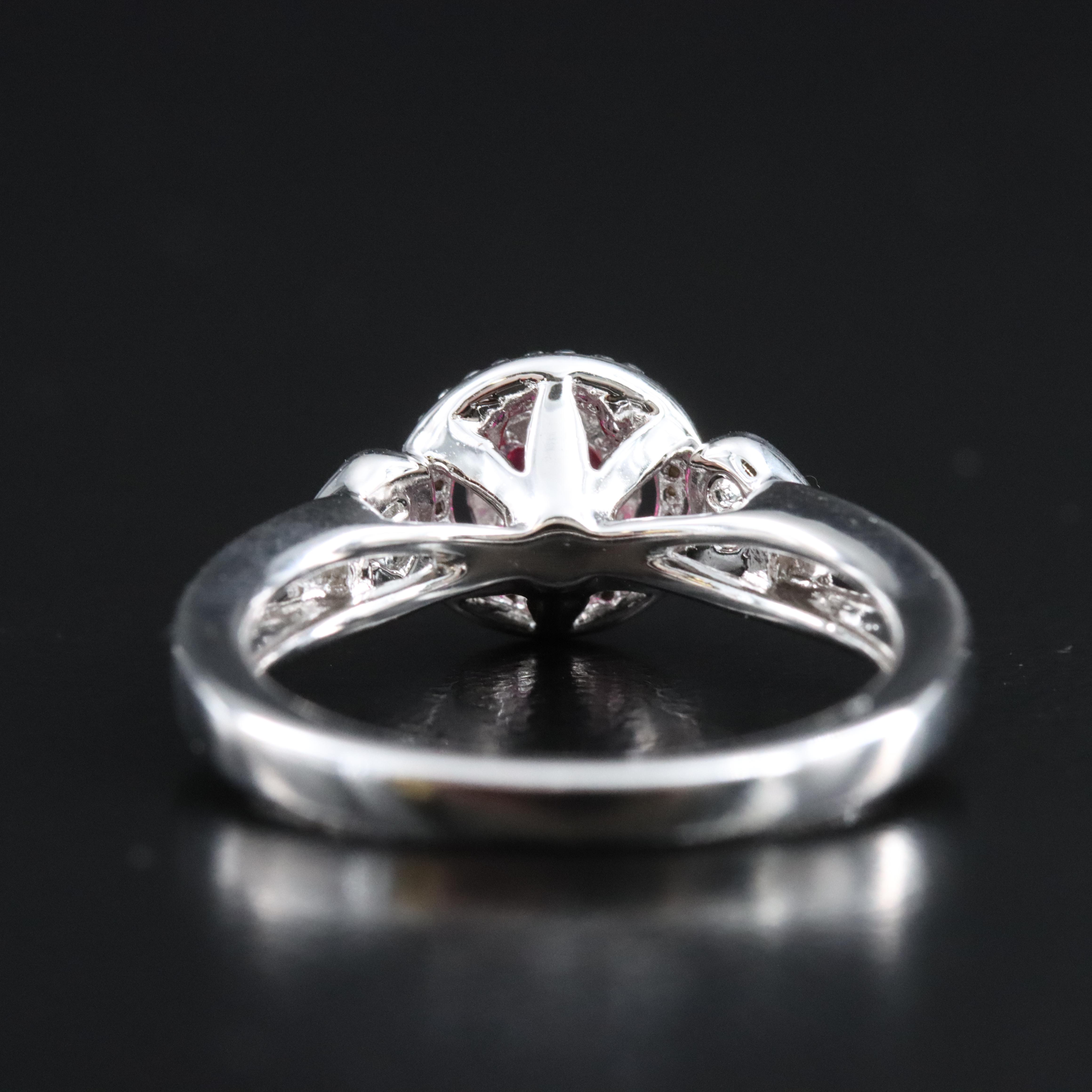 Sterling Ruby and Diamond Ring | EBTH