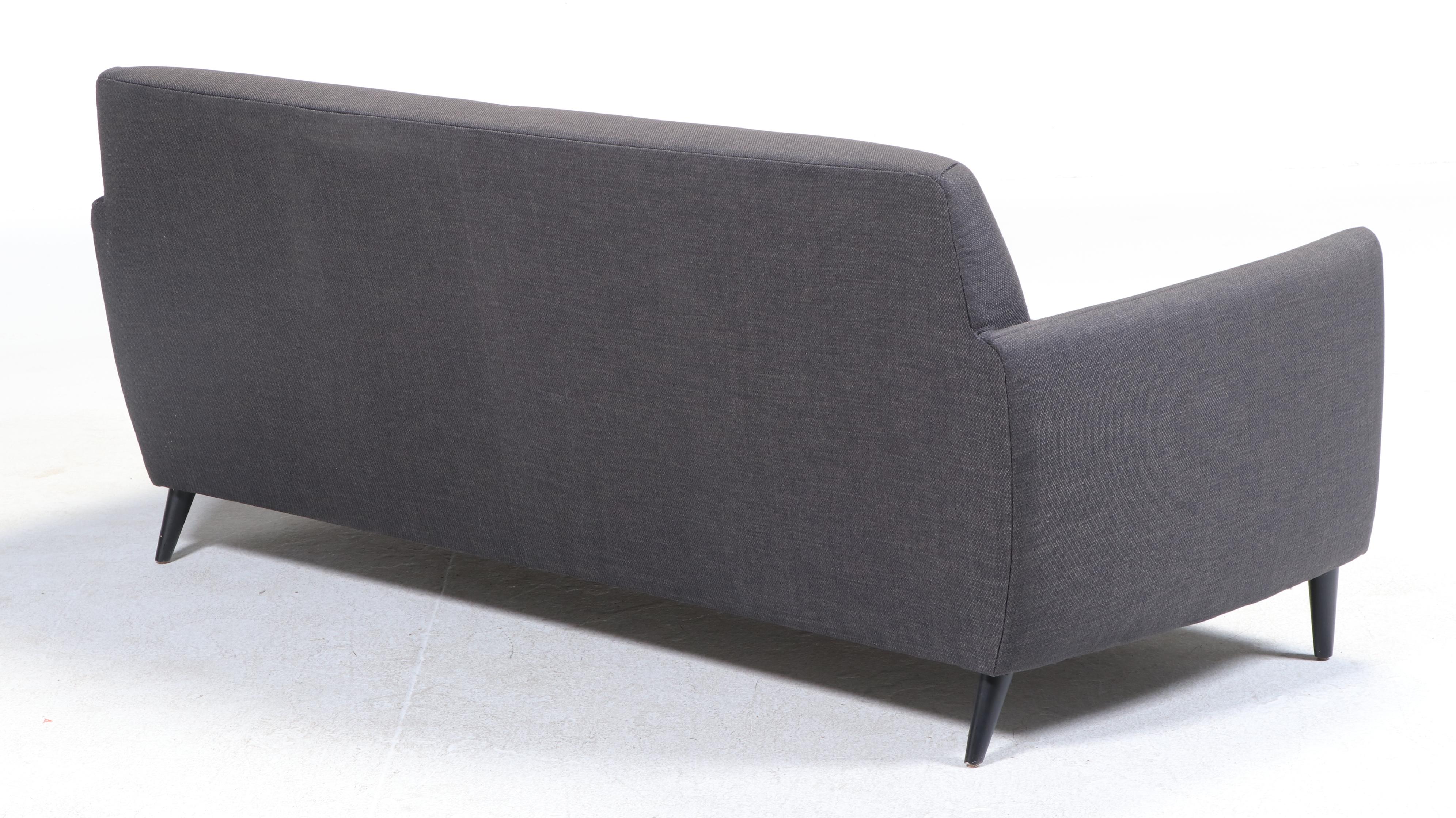 CB2 "Parlour" Modernist Style Upholstered Two-Seat Sofa | EBTH