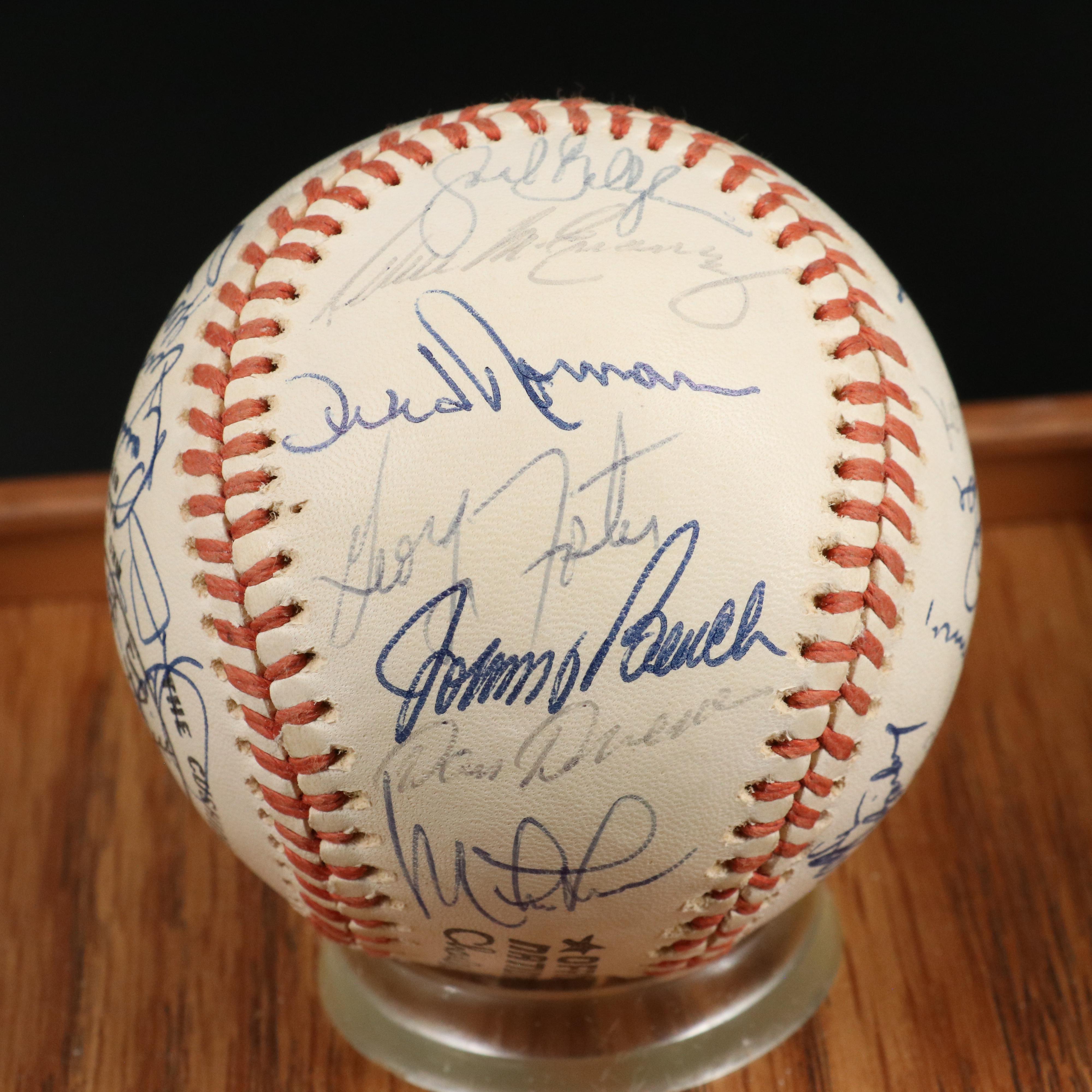 1976 The Big Red Machine, Signed Baseball Featuring Pete Rose and ...
