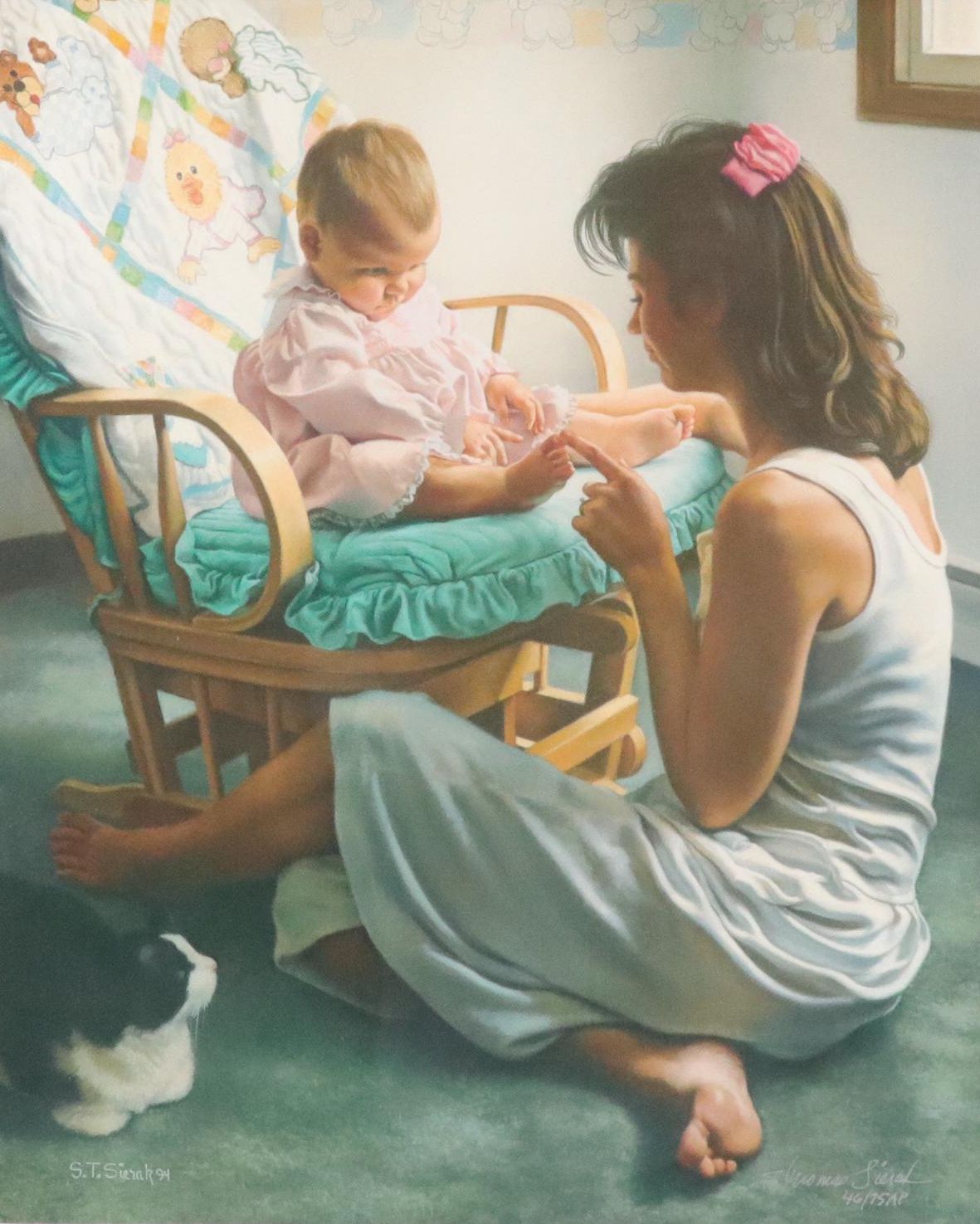 S. Thomas Sierak Offset Lithograph "This Little Piggy," 1994 | EBTH