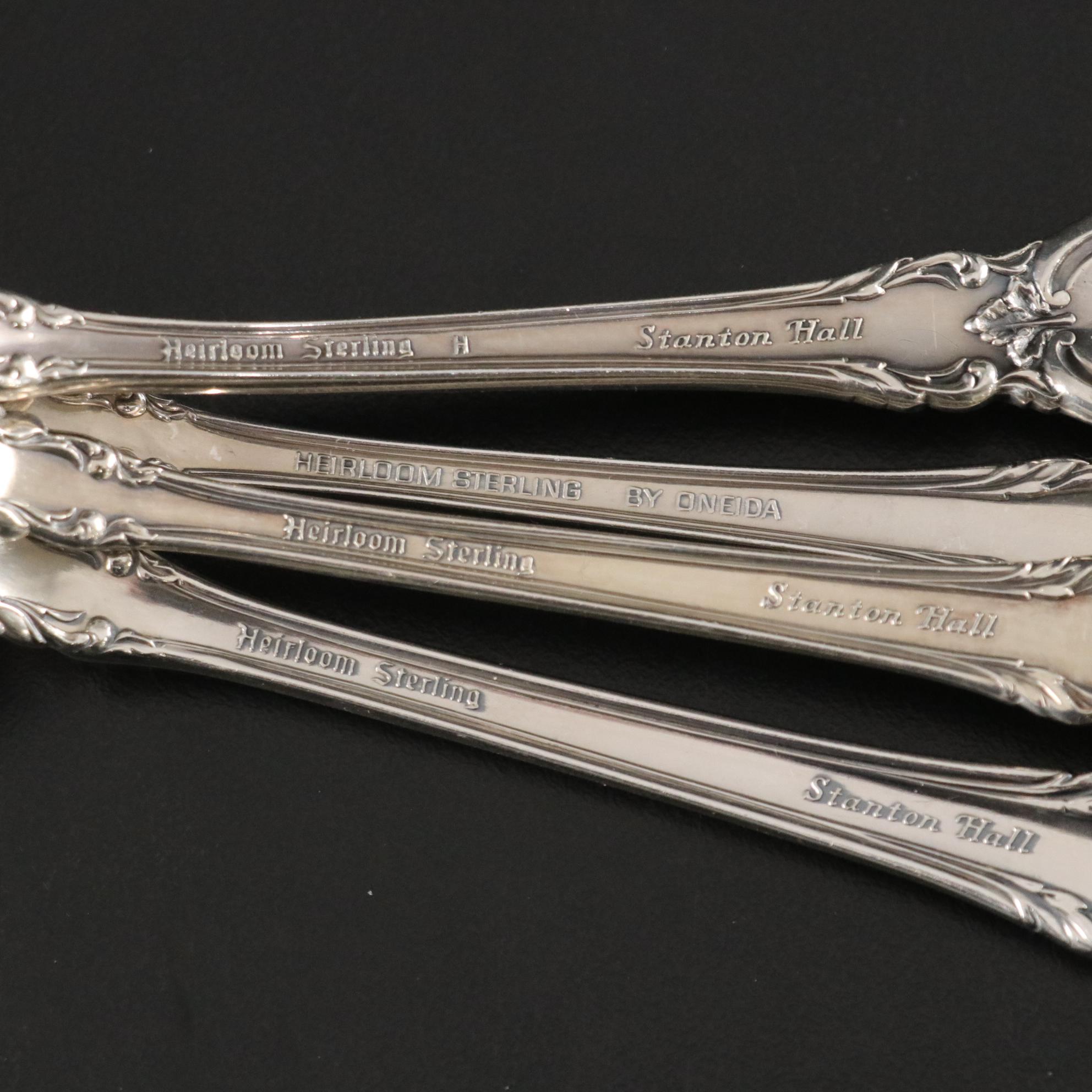 Heirloom Sterling Silver "Stanton Hall" Five-Piece Flatware For Five ...