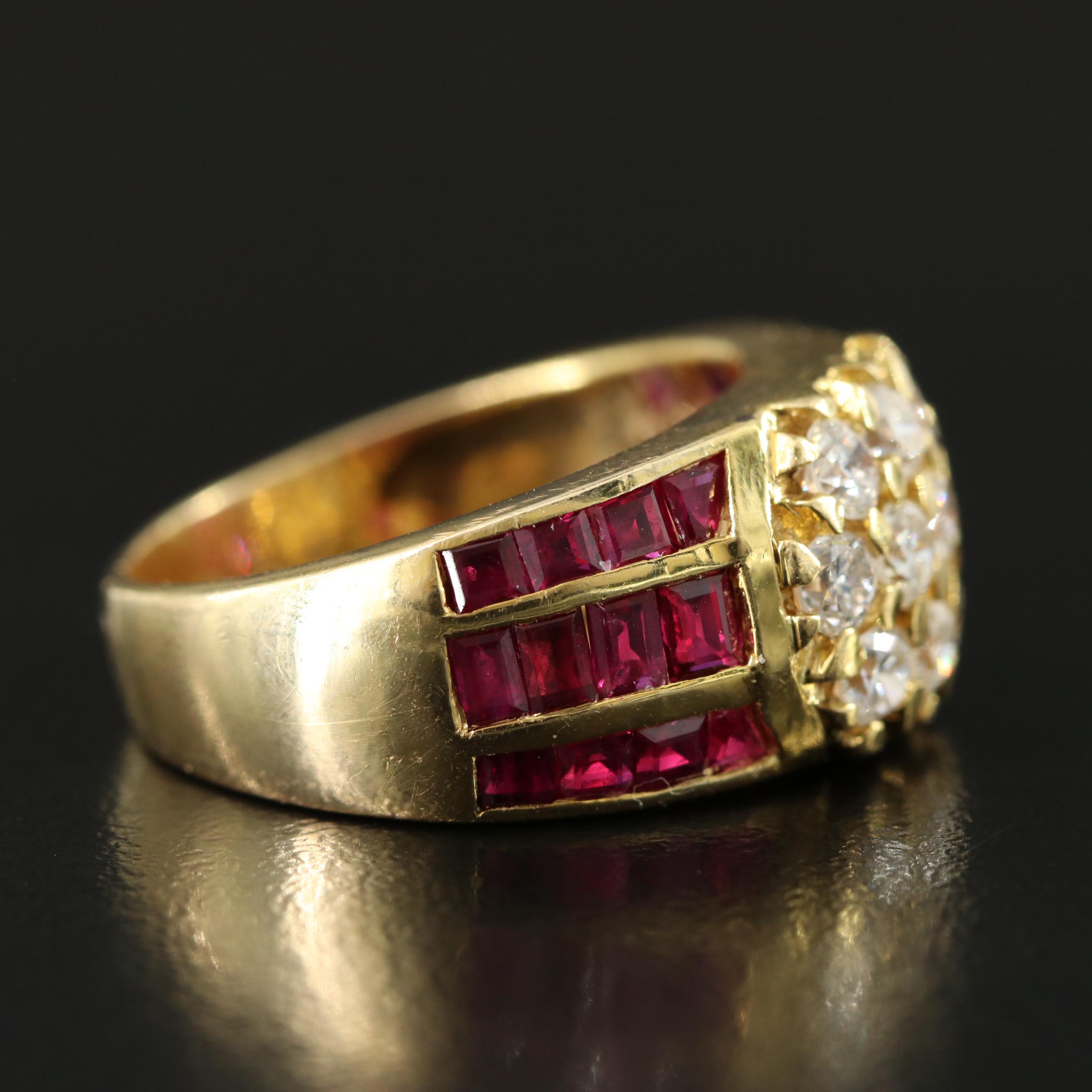 18K Diamond and Ruby Ring | EBTH