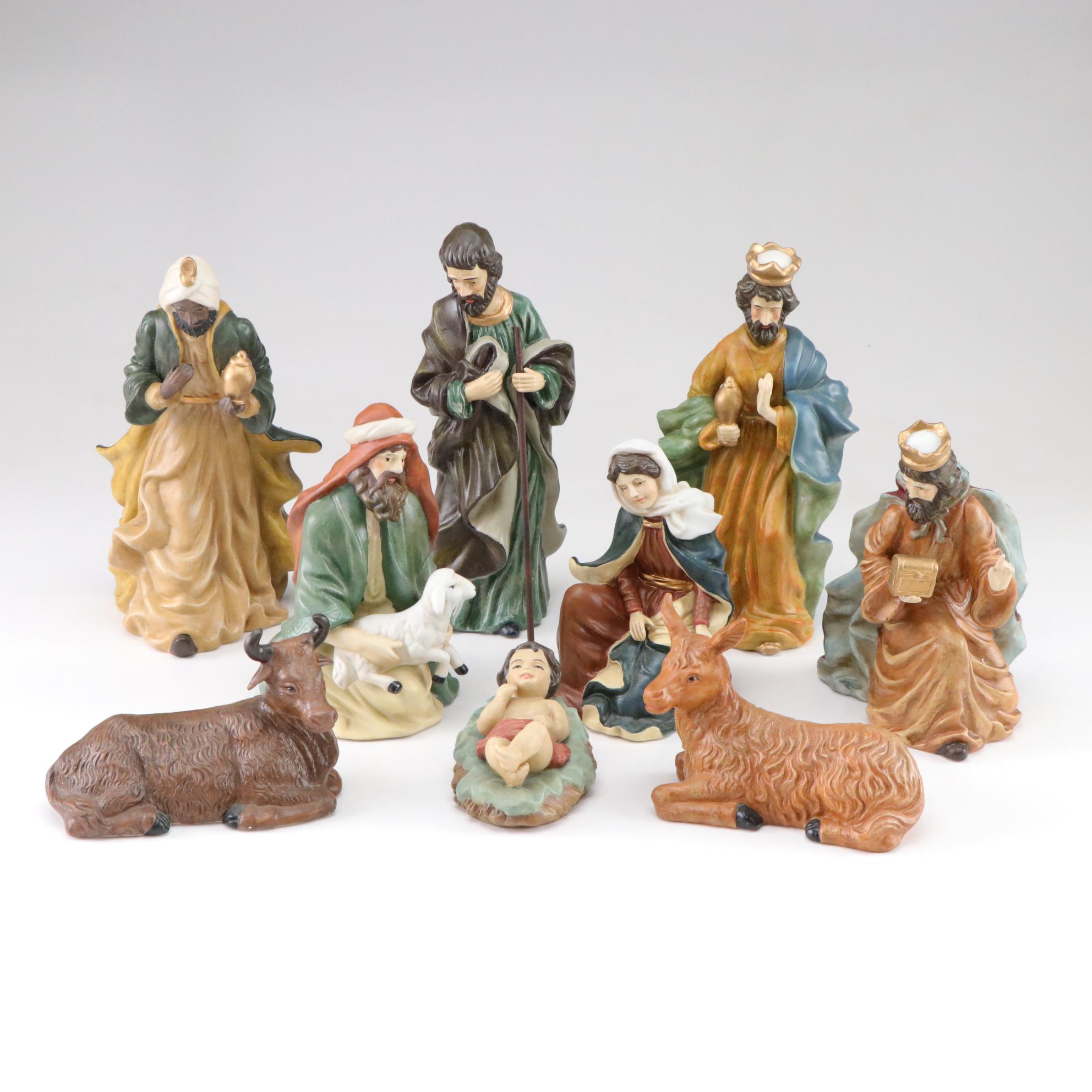 Enesco Porcelain Nativity Figurines | EBTH