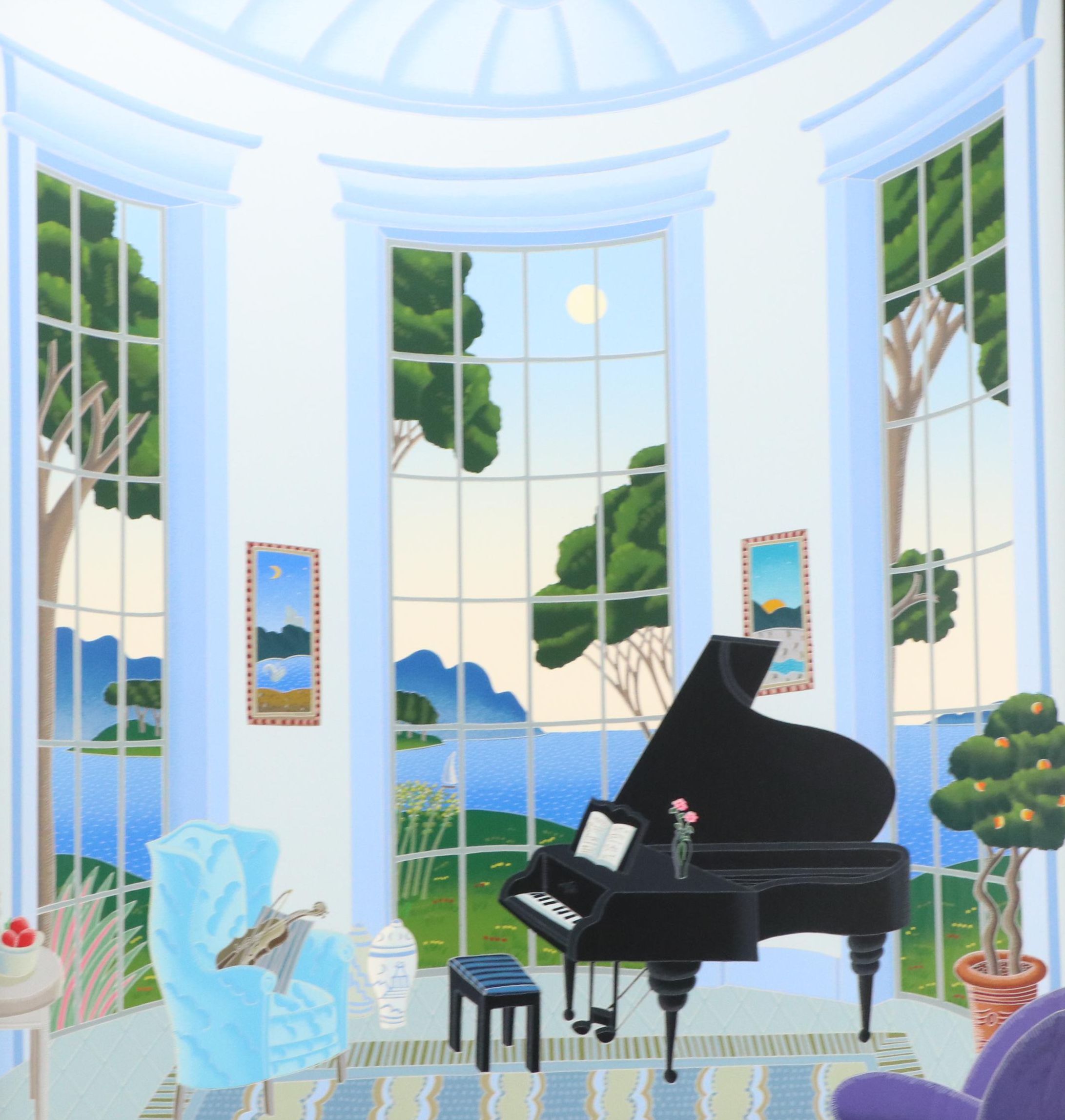 Thomas McKnight Interior Scene Serigraph "Swan Lake" | EBTH