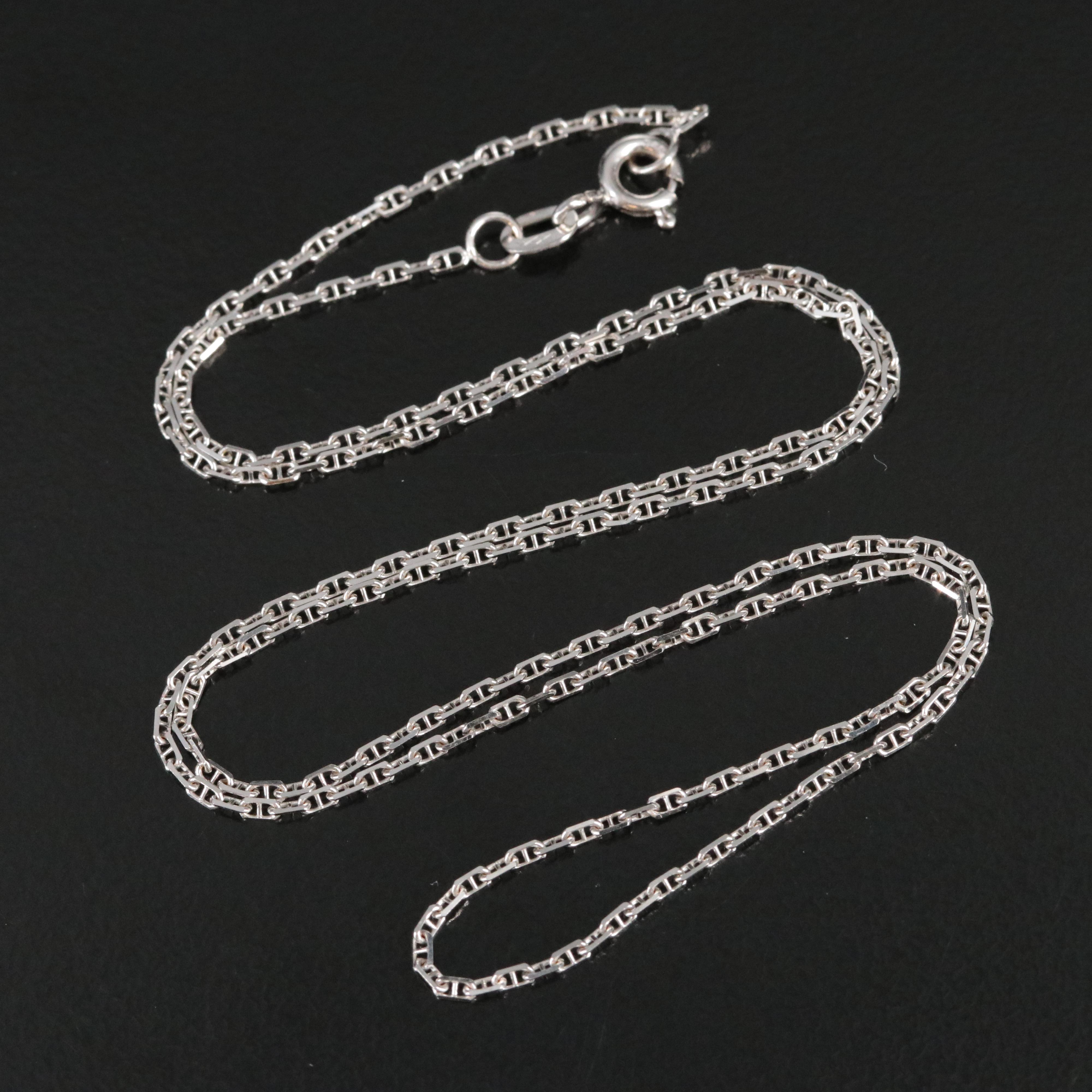 14K Fancy Link Chain Necklace | EBTH