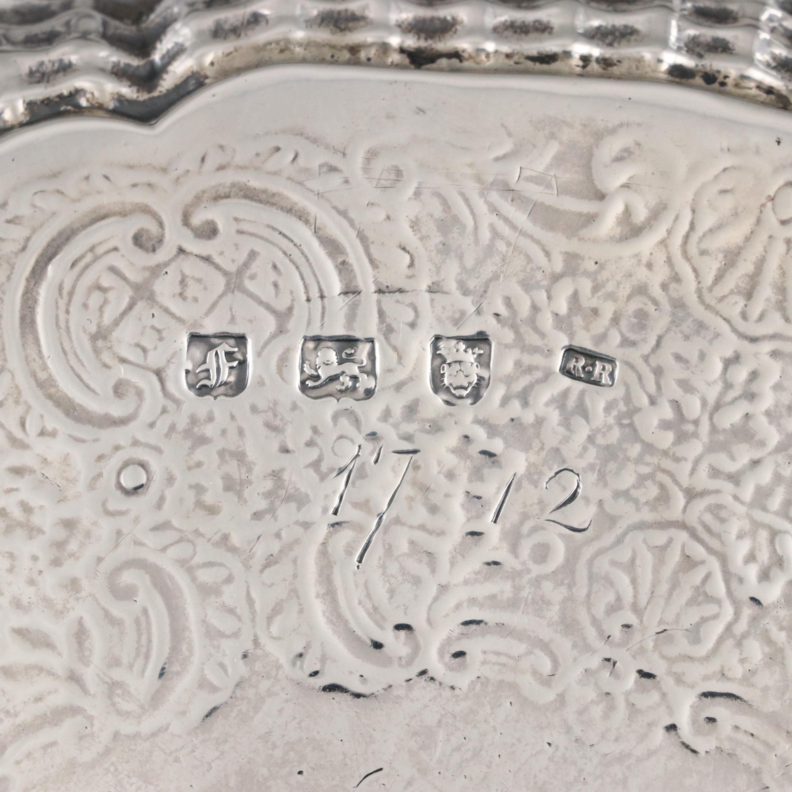 Antique Richard Rugg I English Sterling Silver Footed Salver, 1761 | EBTH