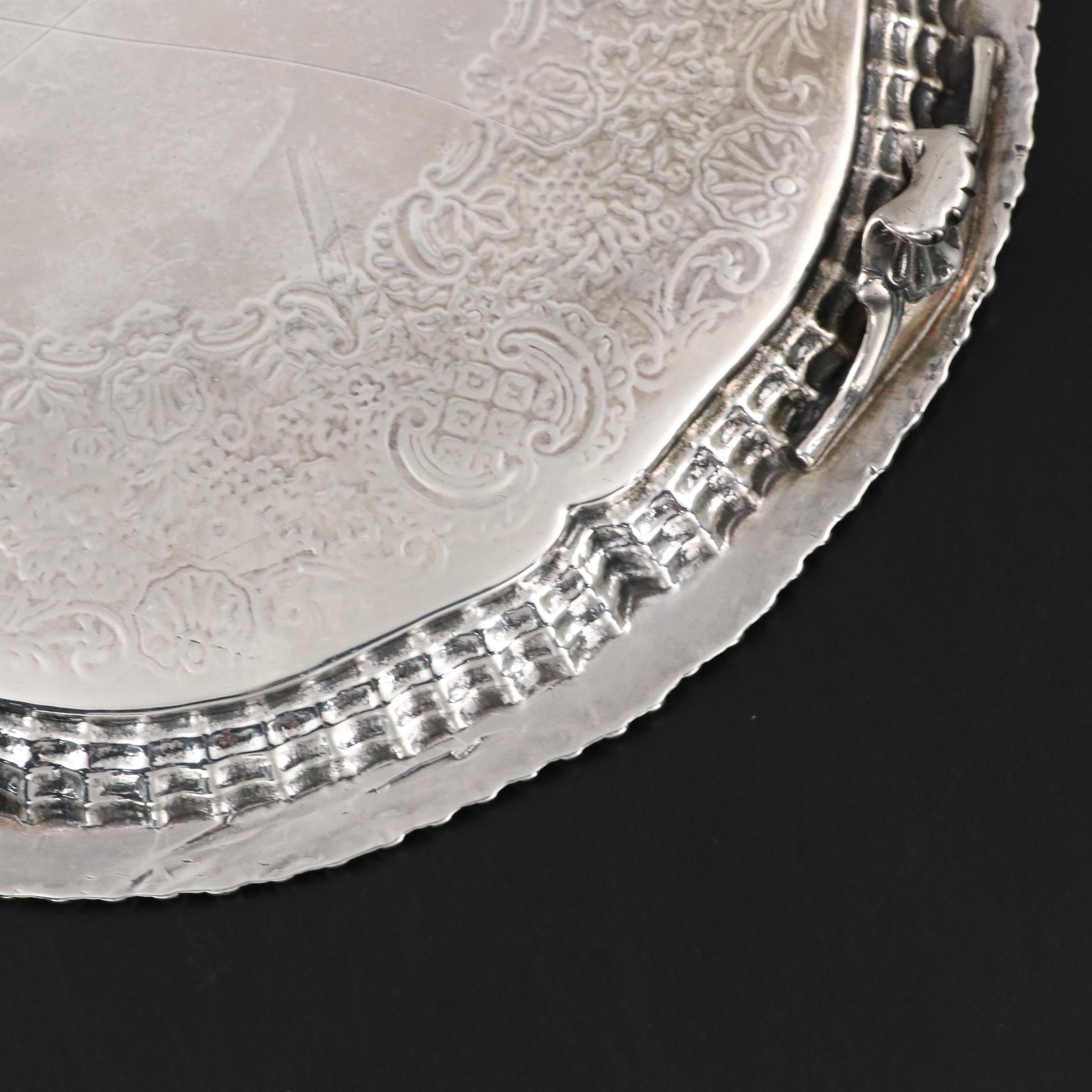 Antique Richard Rugg I English Sterling Silver Footed Salver, 1761 | EBTH