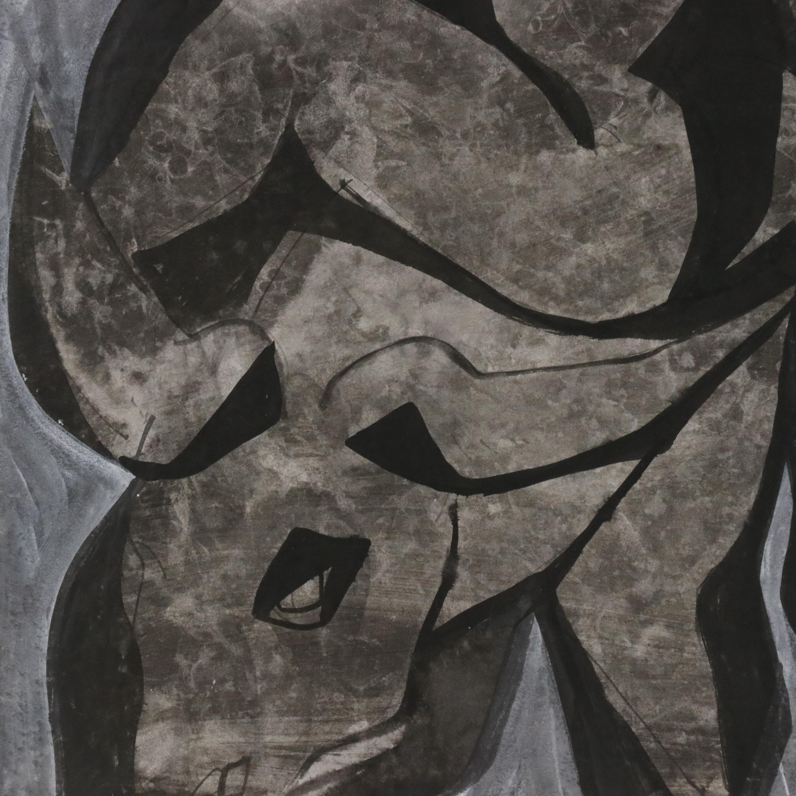 Onni Saari Modernist Figural Composition With Bull, Mid-20th Century | EBTH