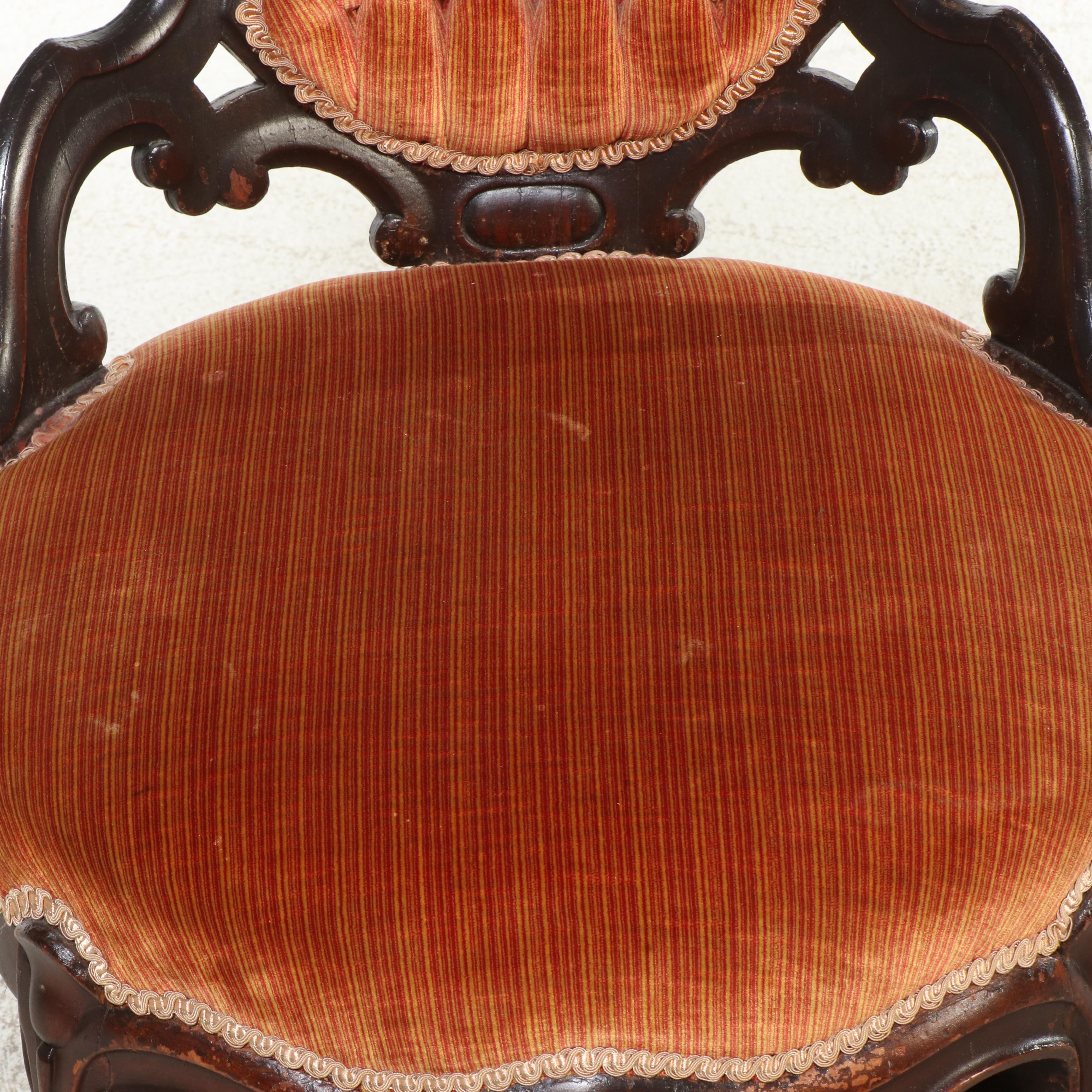 J. & J. W. Meeks "Hawkins Pattern" Laminated Rosewood Parlor Chairs ...
